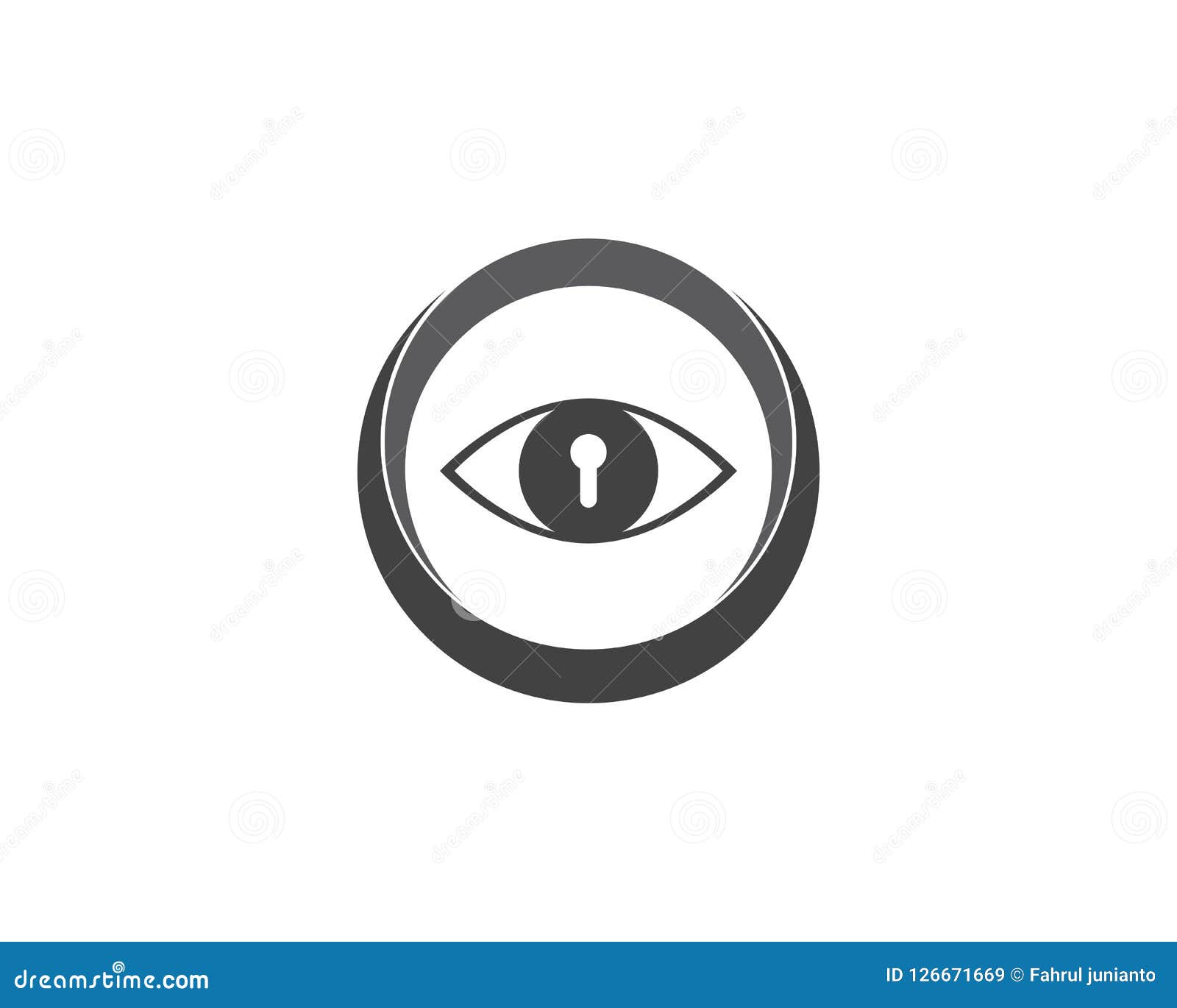 Eye Key Logo Design Temlate Stock Vector - Illustration of security ...