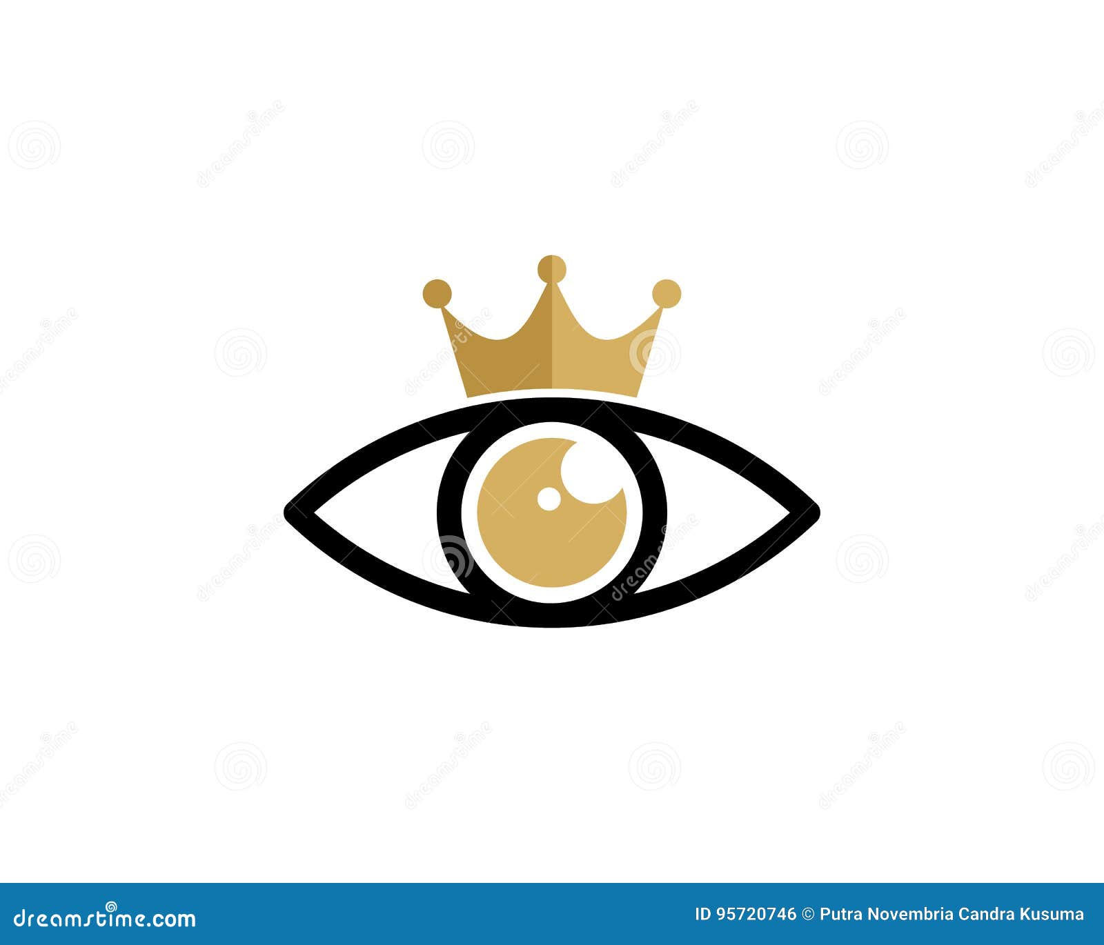 Eye King Icon Logo Design Element Stock Vector - Illustration of crown ...
