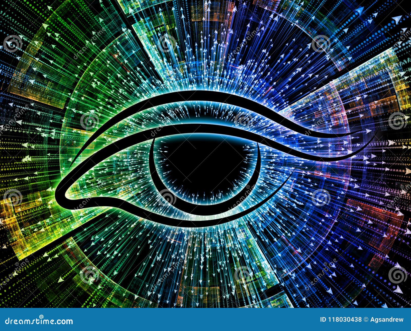 Complex Visual Information stock illustration. Illustration of idea ...