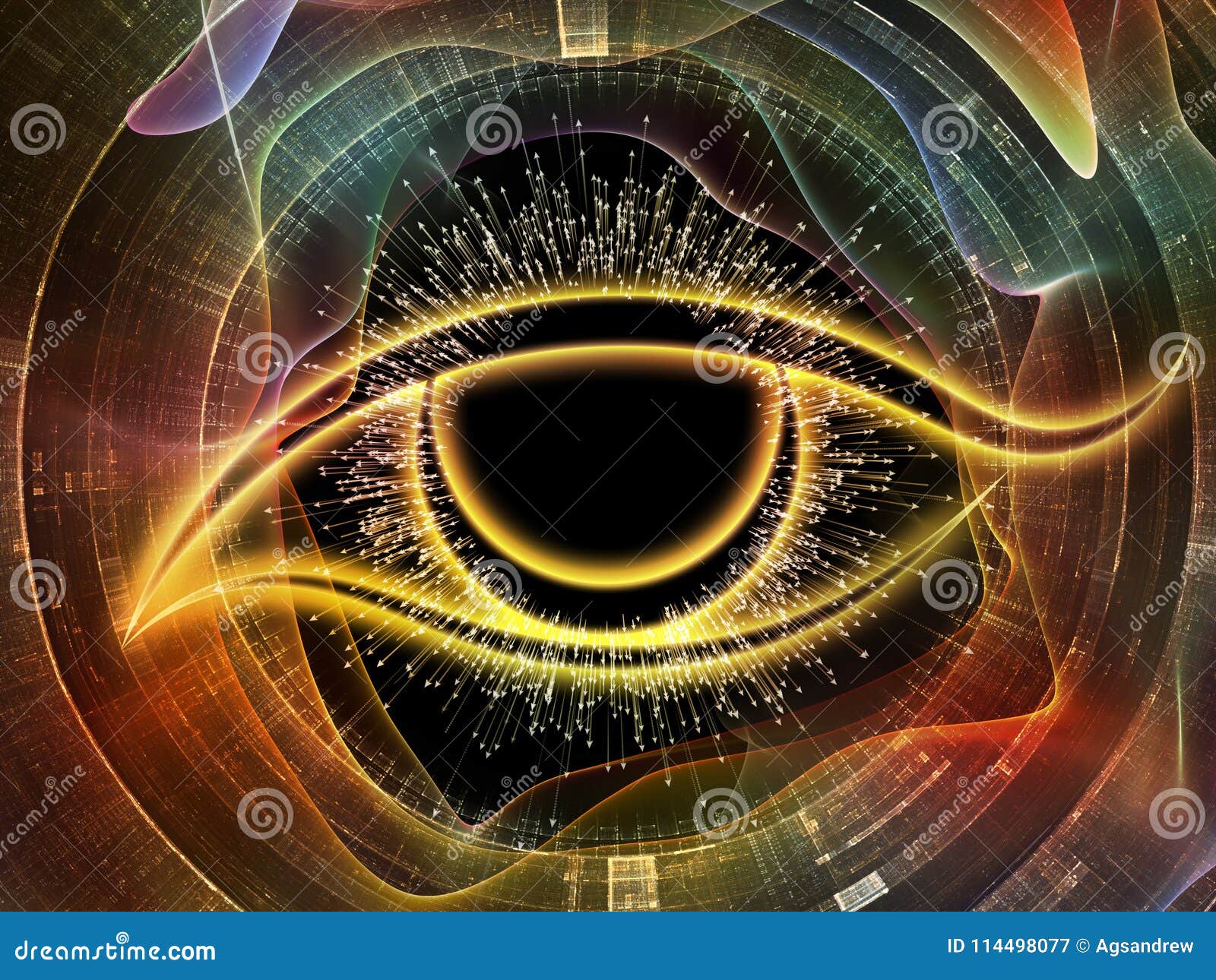 Beyond Visual Information stock illustration. Illustration of flow ...