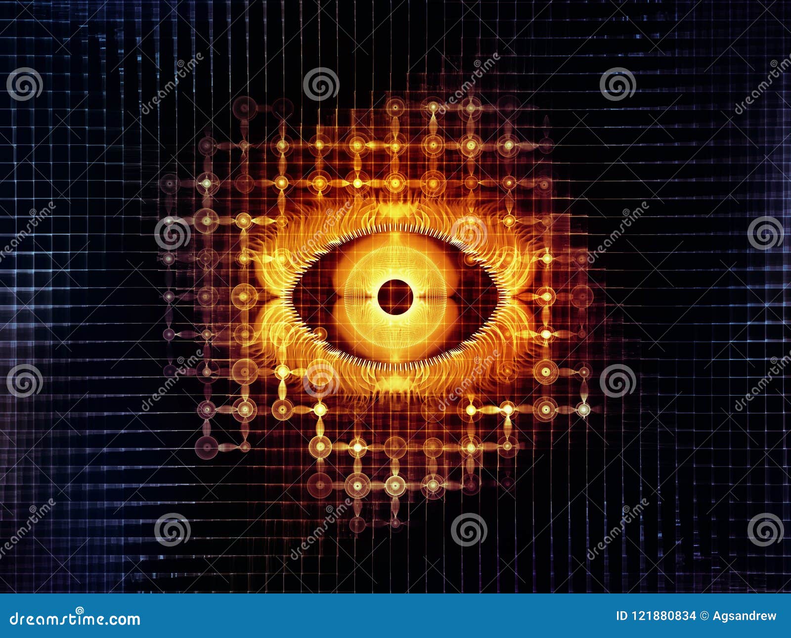 Virtual Visual Information stock illustration. Illustration of modern ...