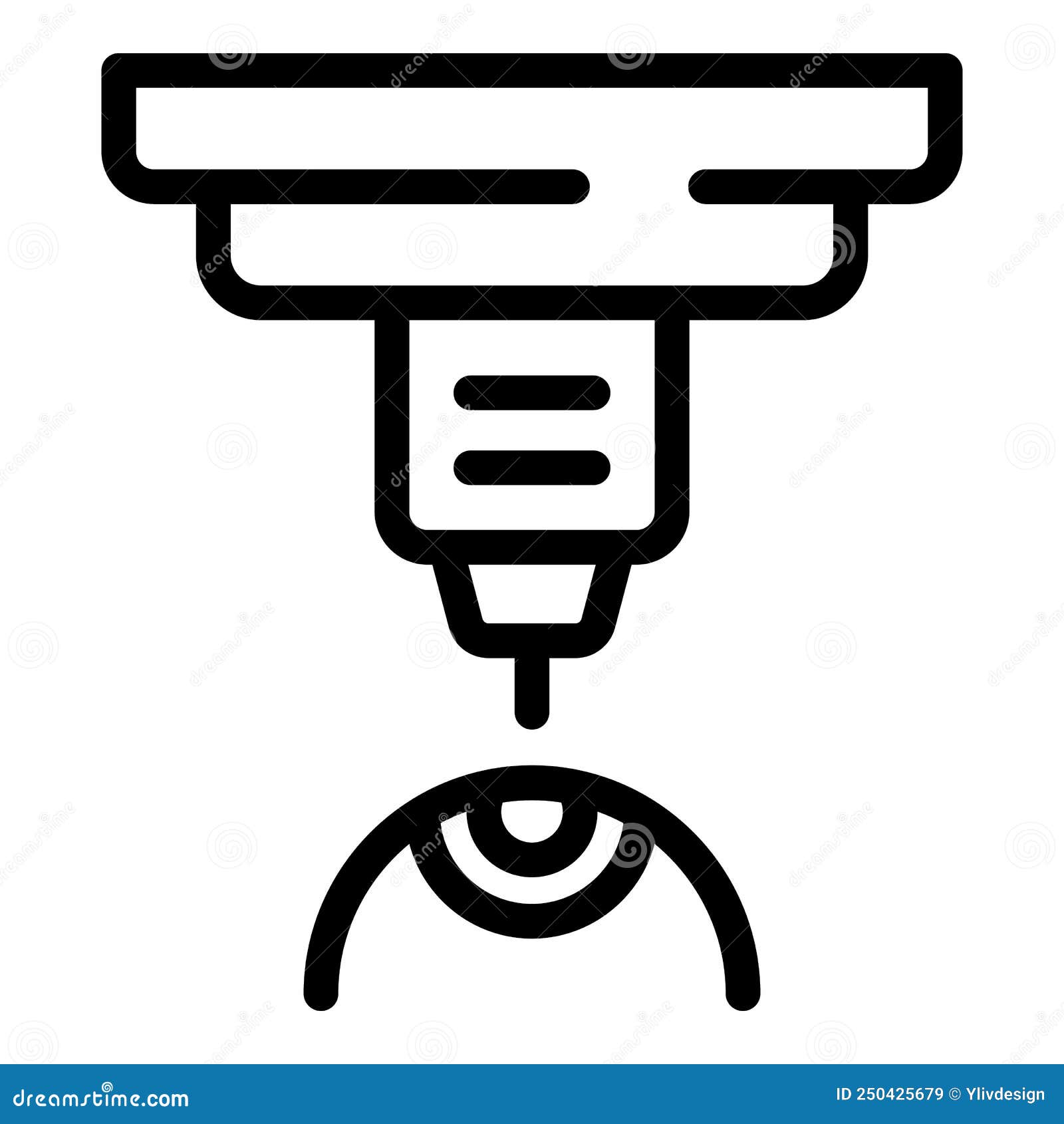 Eye Laser Icon Outline Vector. Vision Correction Stock Vector ...