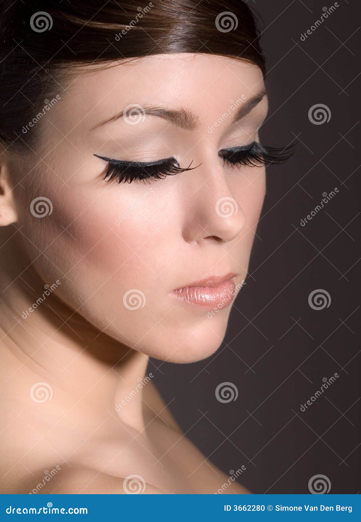 Eye lash girl stock photo. Image of eyelashes, hairstyle - 3662280