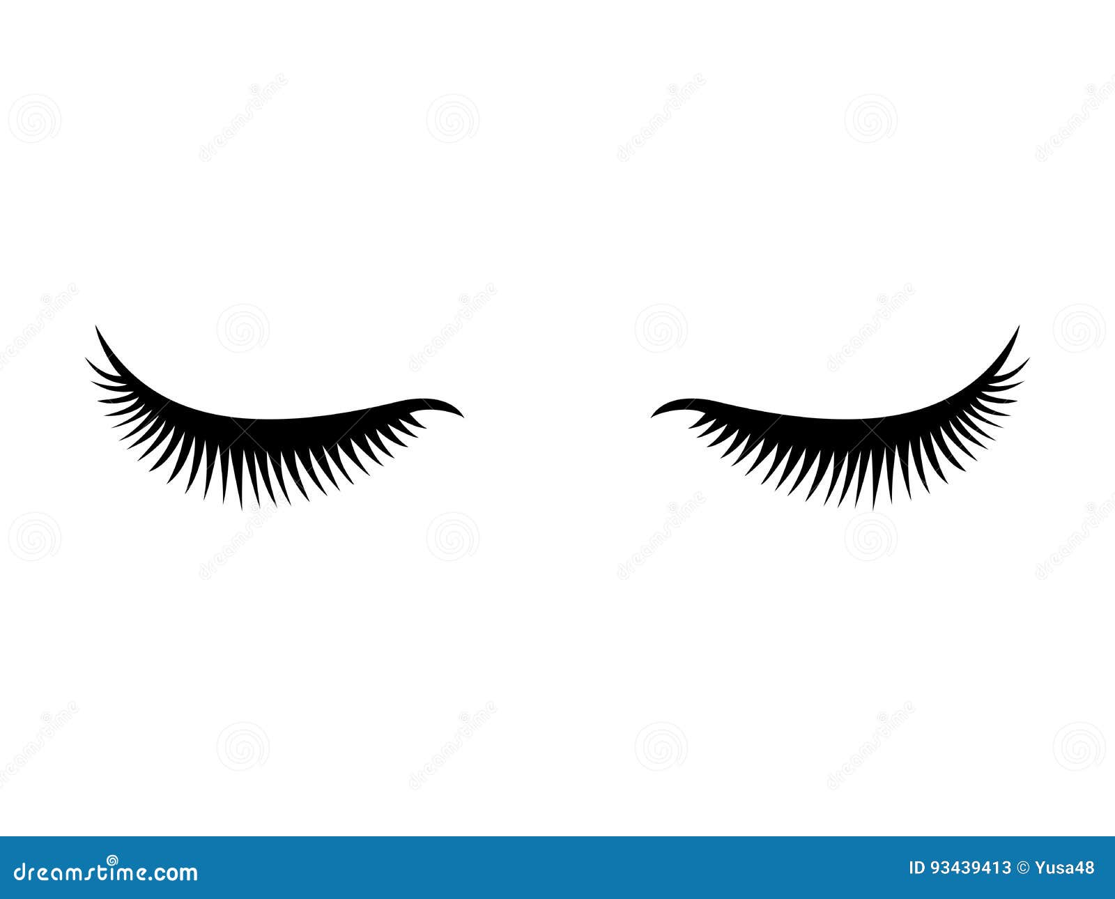Eye lashes icon. Lashes stock illustration. Illustration of close ...