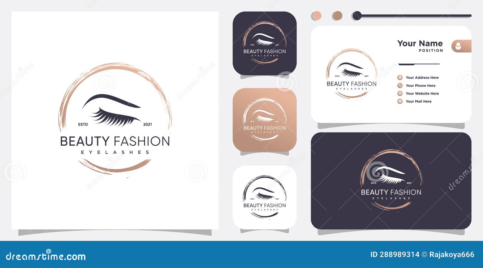 Eye Lashes Logo Design with Creative Modern Concept Premium Vector Idea Design Stock Vector ...