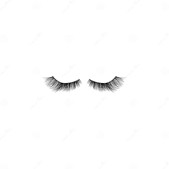 Eye lashes vector icon stock vector. Illustration of beautiful - 110941306