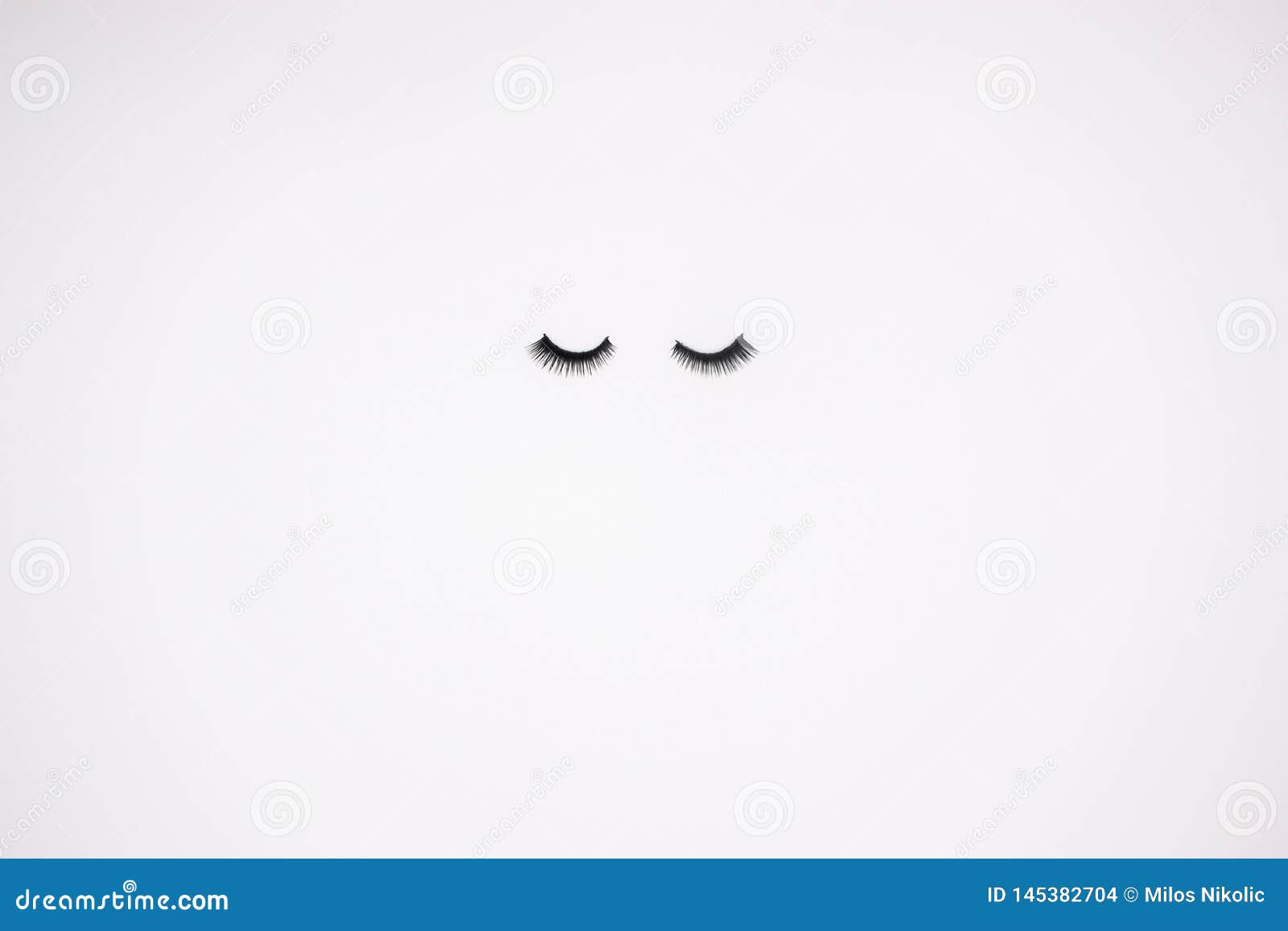 Eye Lashes on the White Background Stock Photo - Image of artist ...
