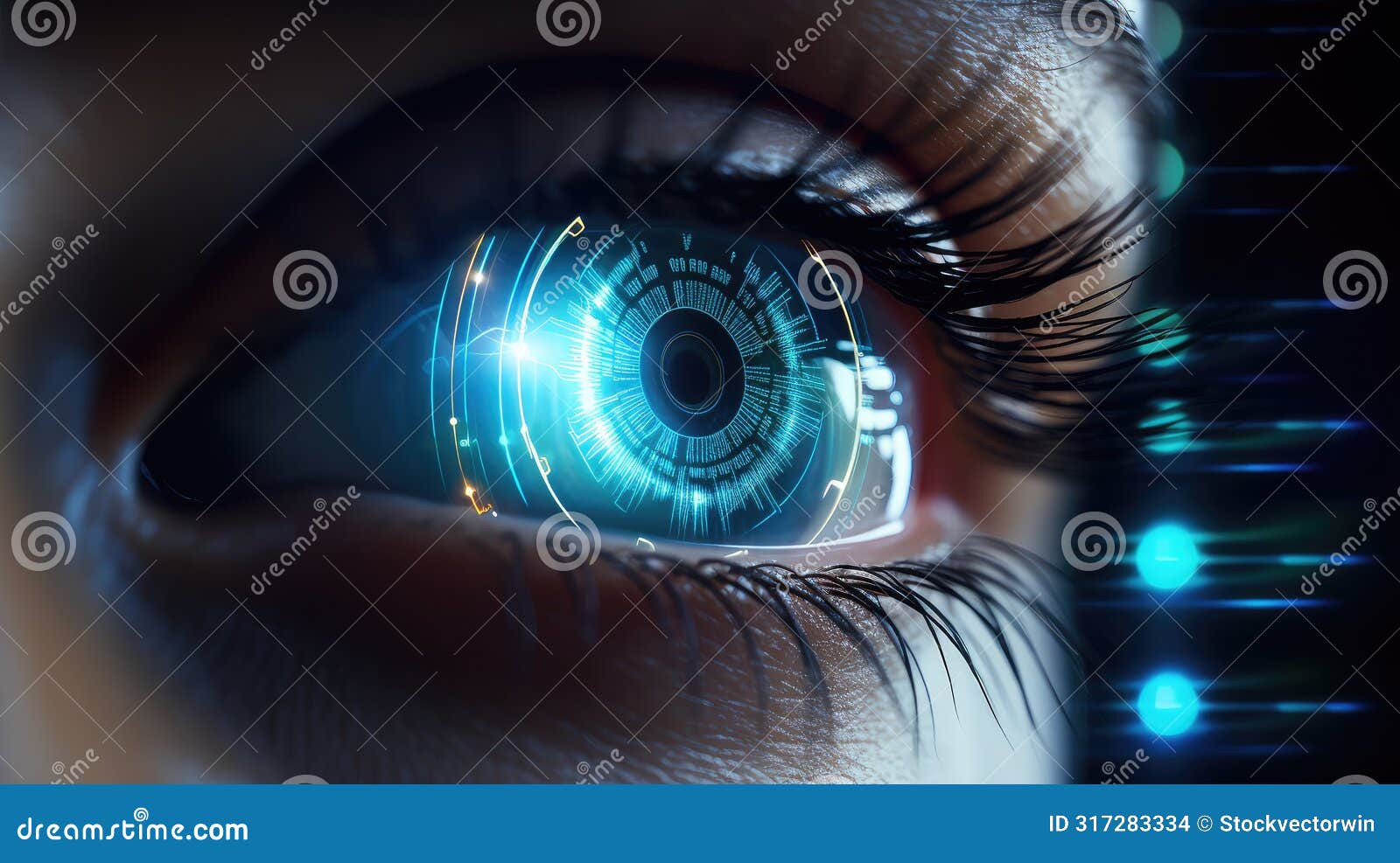 Eye lasik technology stock illustration. Illustration of flap - 317283334