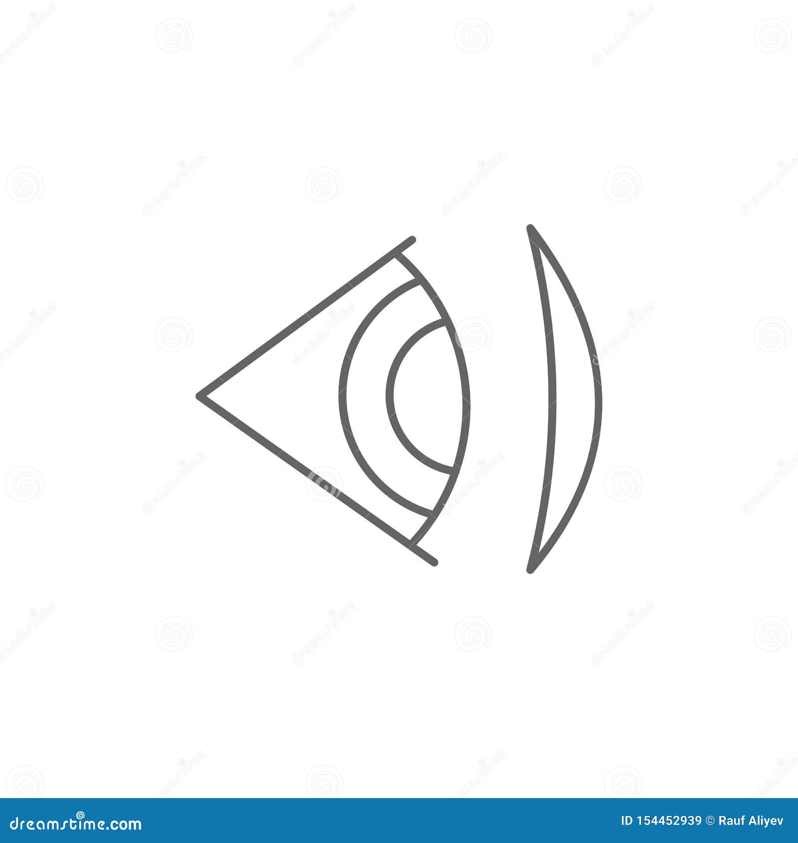 Eye, Lenses Icon. Element of Medicine Icon Stock Illustration ...