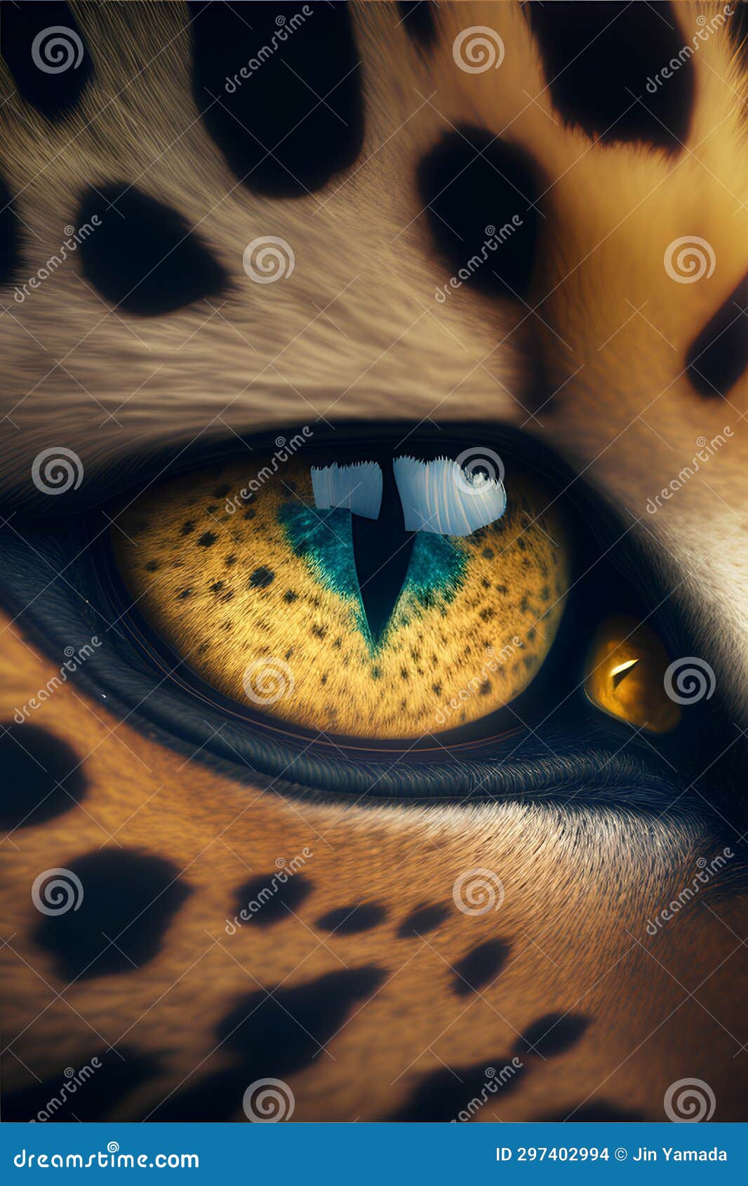 Eye of a Leopard. Eye of a Leopard. Vector Illustration Stock ...