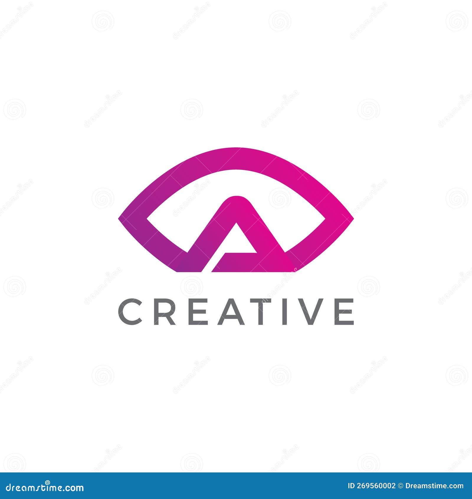 Eye Letter a Logo. a Letter Design Vector with Eye Stock Illustration ...