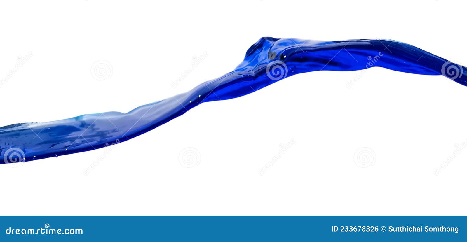 Eye-level, Blue Water Waves, in the Center of the Image Stock Photo ...