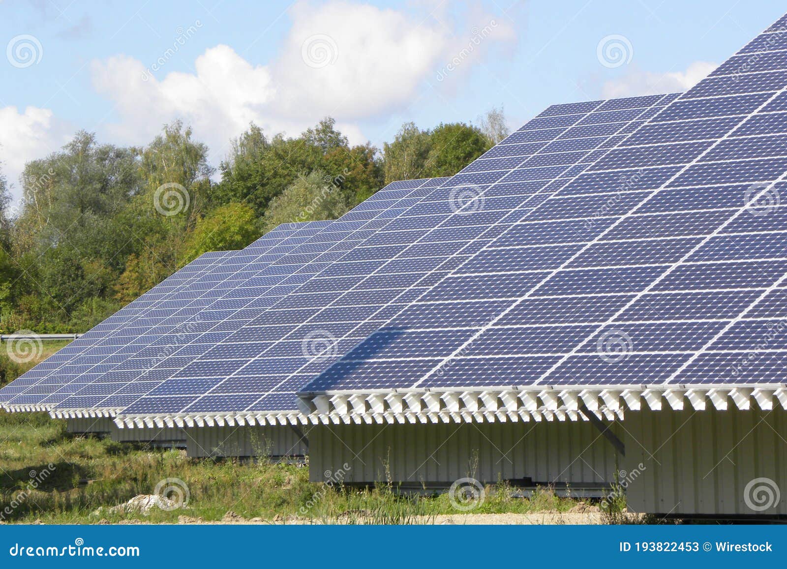 Eye-level Shot of Solar Panels Stock Image - Image of panels, generator ...