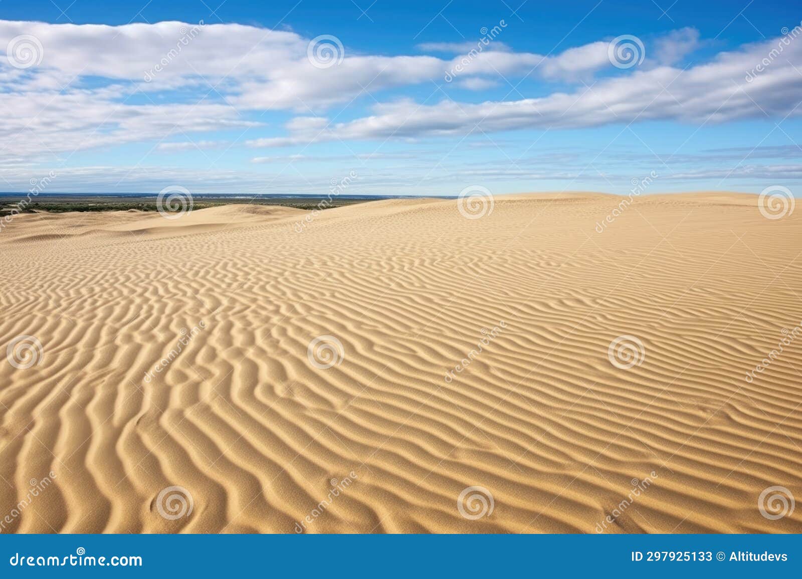 Eye-level View of Smooth Wind-swept Sand Dunes Stock Image - Image of ...