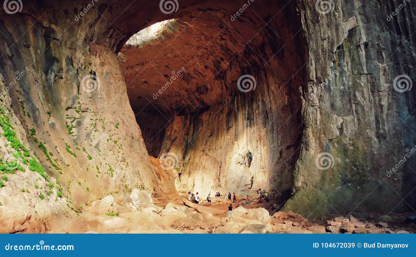 Ancient Cave Near the River Stock Image - Image of eyelike, outcrop ...