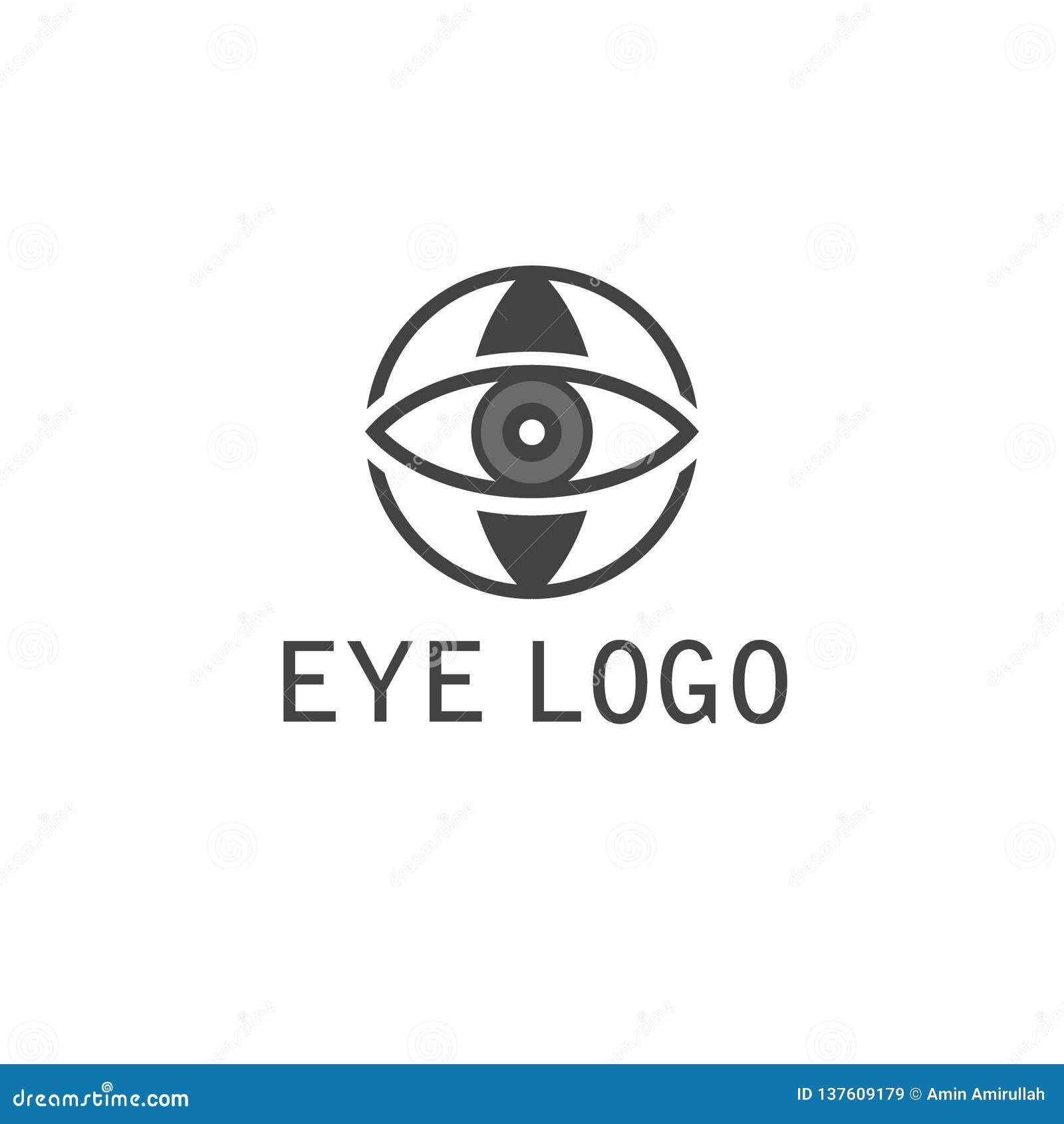 Eye logo classic design stock vector. Illustration of human - 137609179