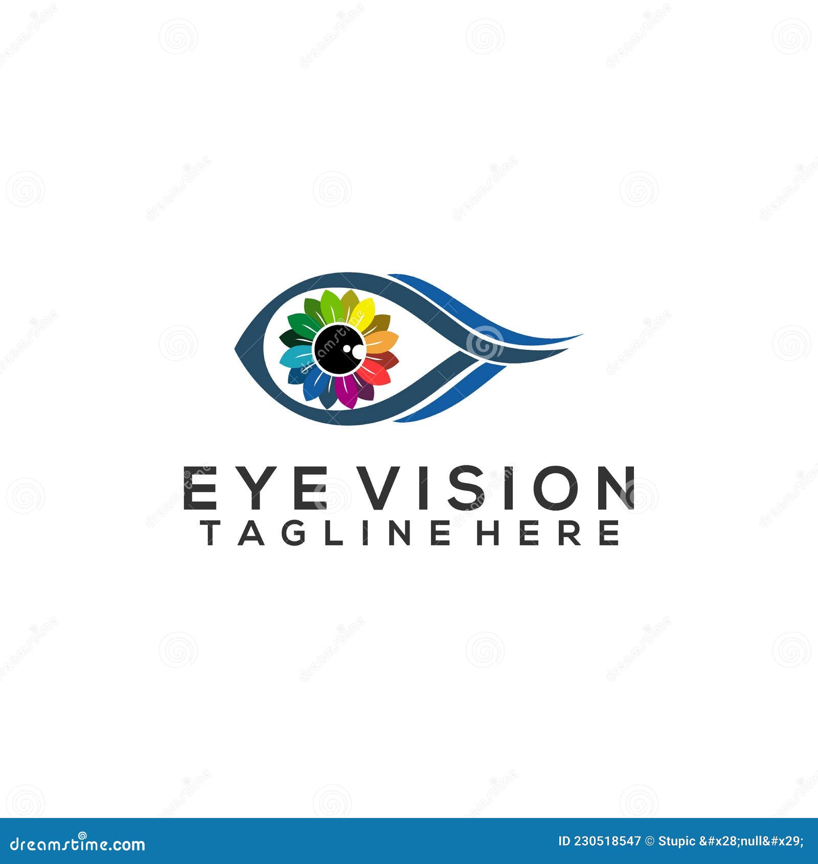 Eye Logo Concept Vector Isolated in White Background Stock Vector ...