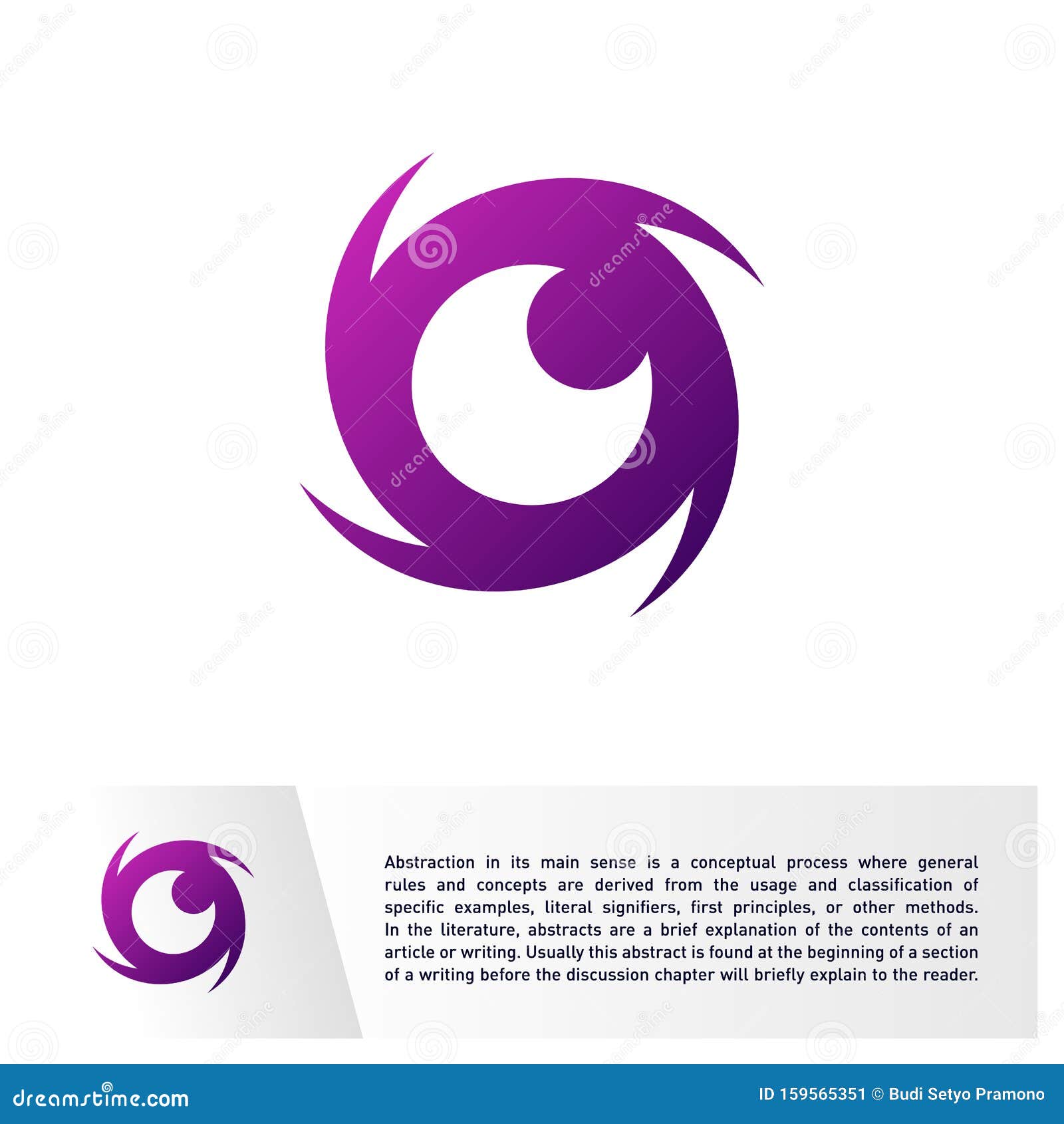 Eye Logo Design Vector Template. Spiral Vision, Vortex, Circle Stock ...