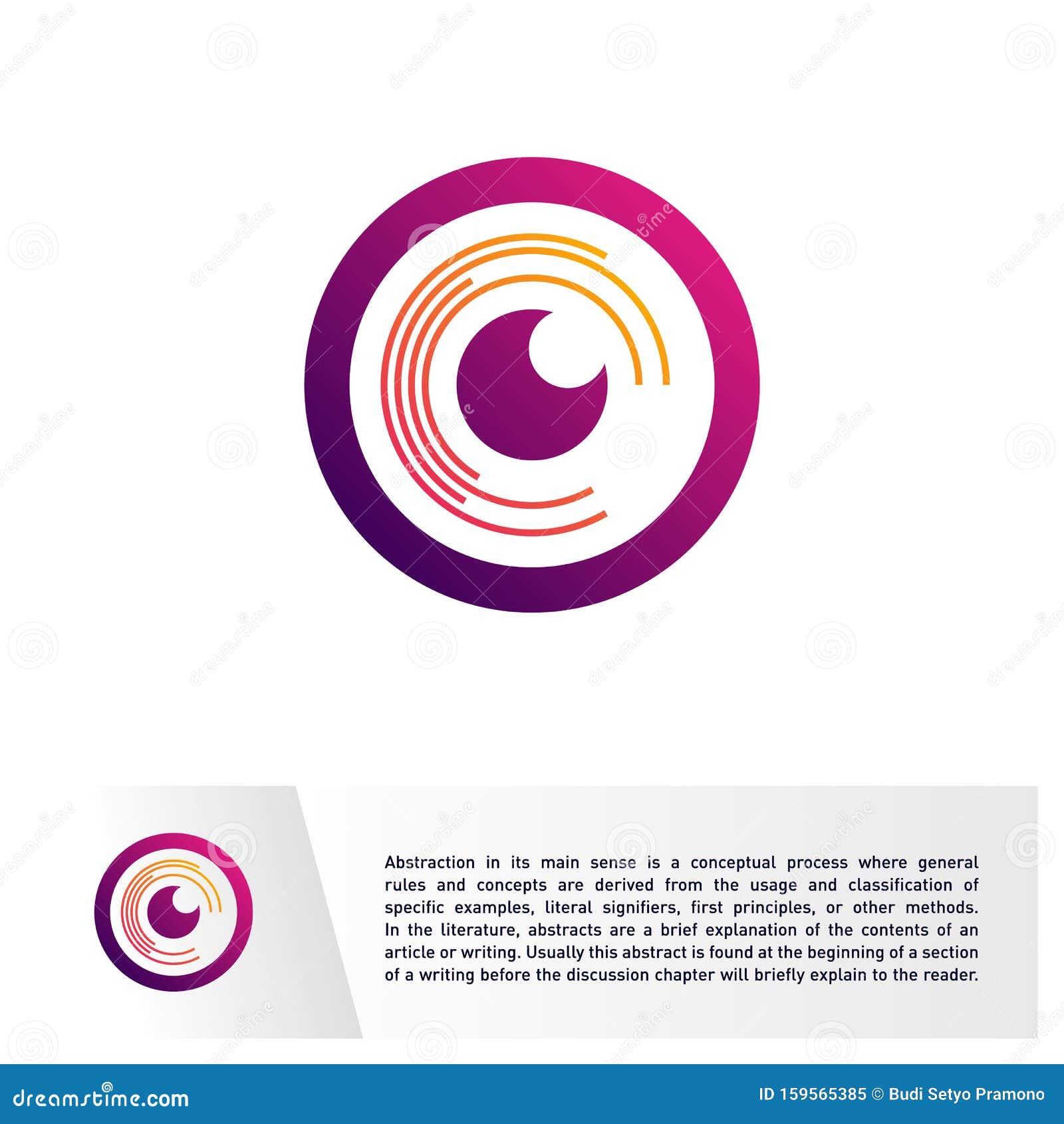 Eye Logo Design Vector Template. Spiral Vision, Vortex, Circle Stock ...