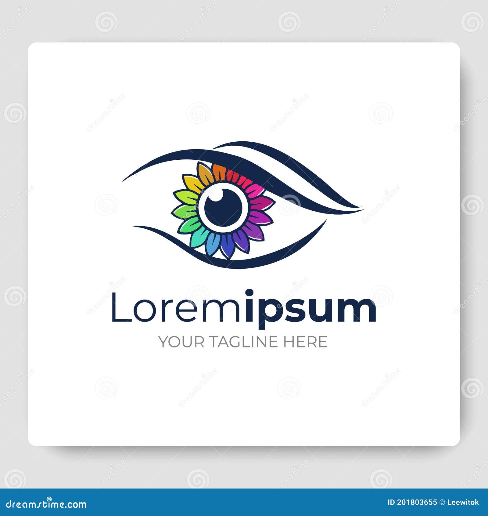 Eye Logo Designs Vector Template. Eye Camera Lens Colorful Logo Stock ...