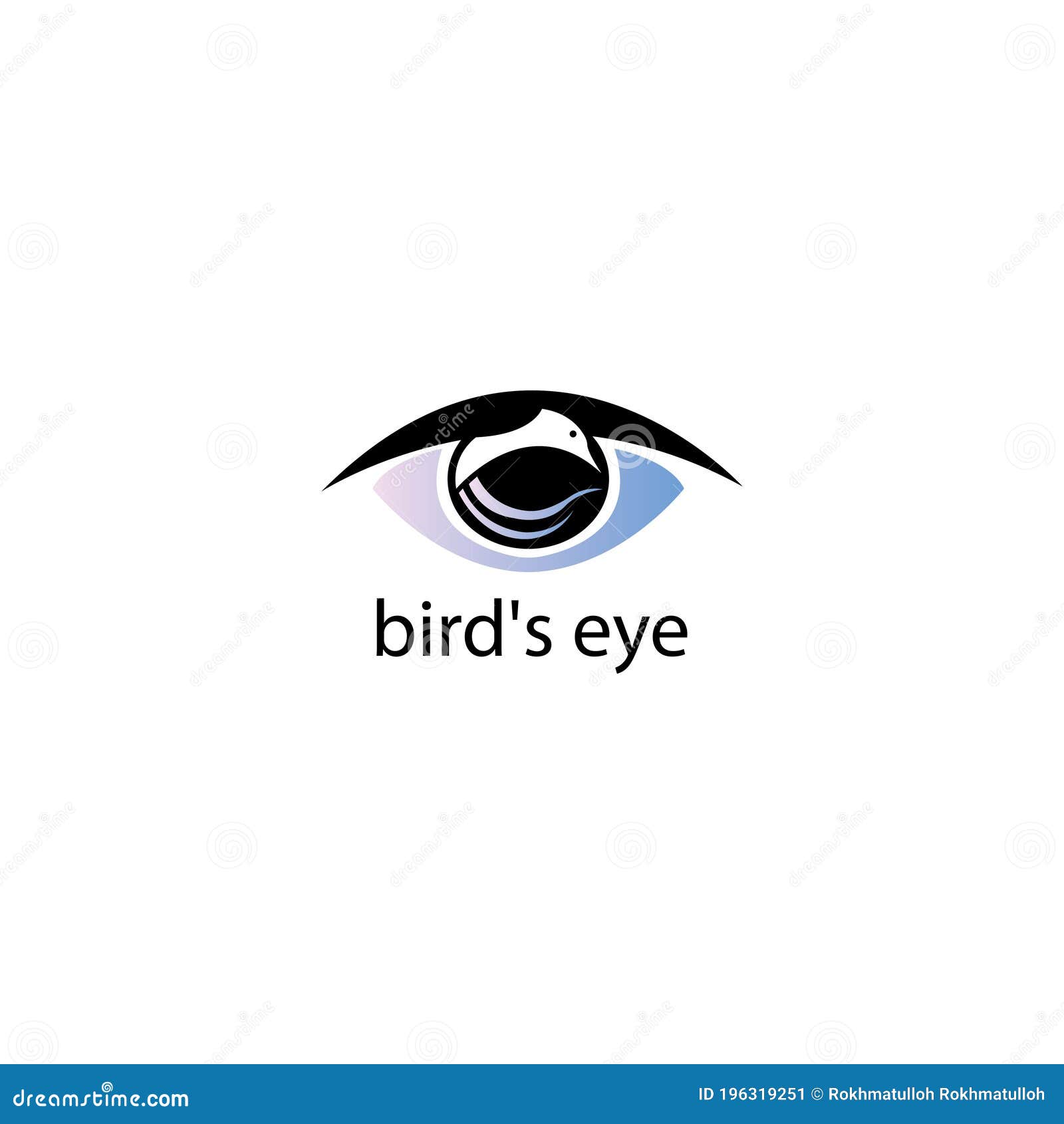Eye Logo Illustration of Bird Design Vector Template Stock Vector ...