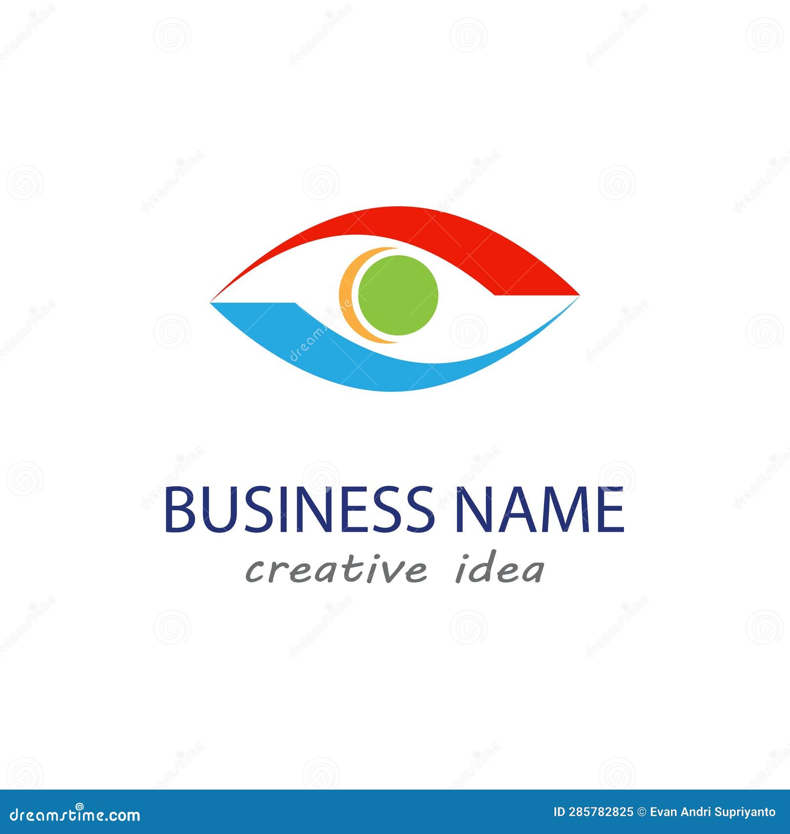 Eye Logo Vector Illustration Business Element and Symbol Design Stock ...