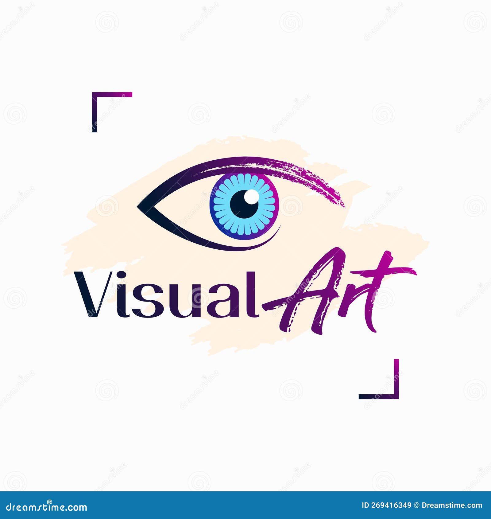 Eye Logo. Visual Concept on White Background Stock Illustration ...