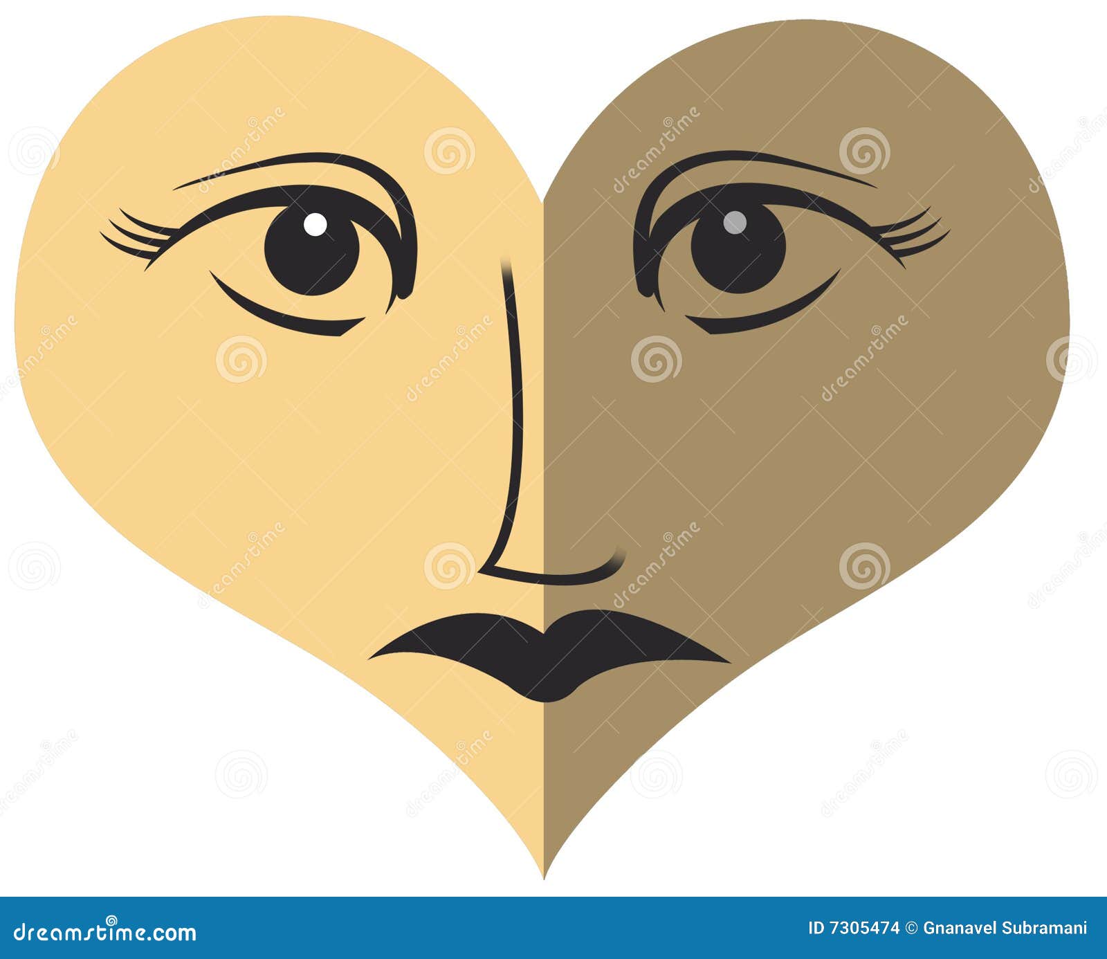 Eye - Love Background stock illustration. Illustration of smile - 7305474