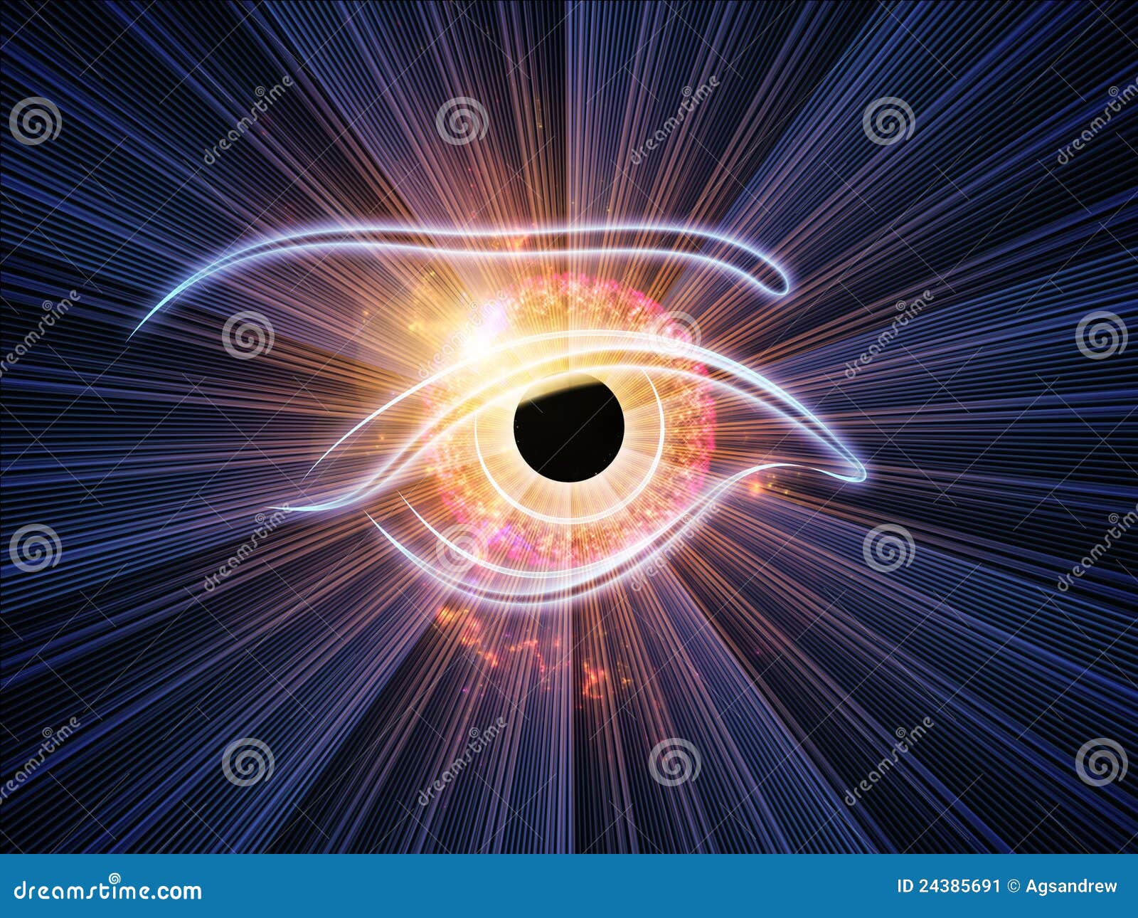 Eye of the machine stock illustration. Illustration of center - 24385691
