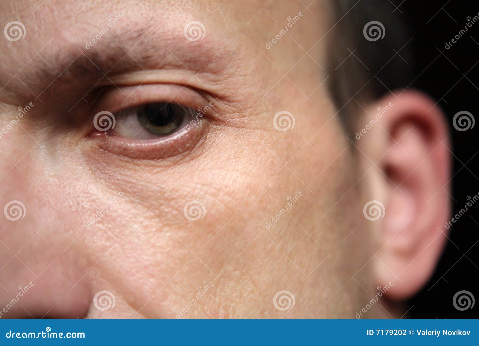 Eye of man stock photo. Image of eyebrow, hair, dark, crow - 7179202
