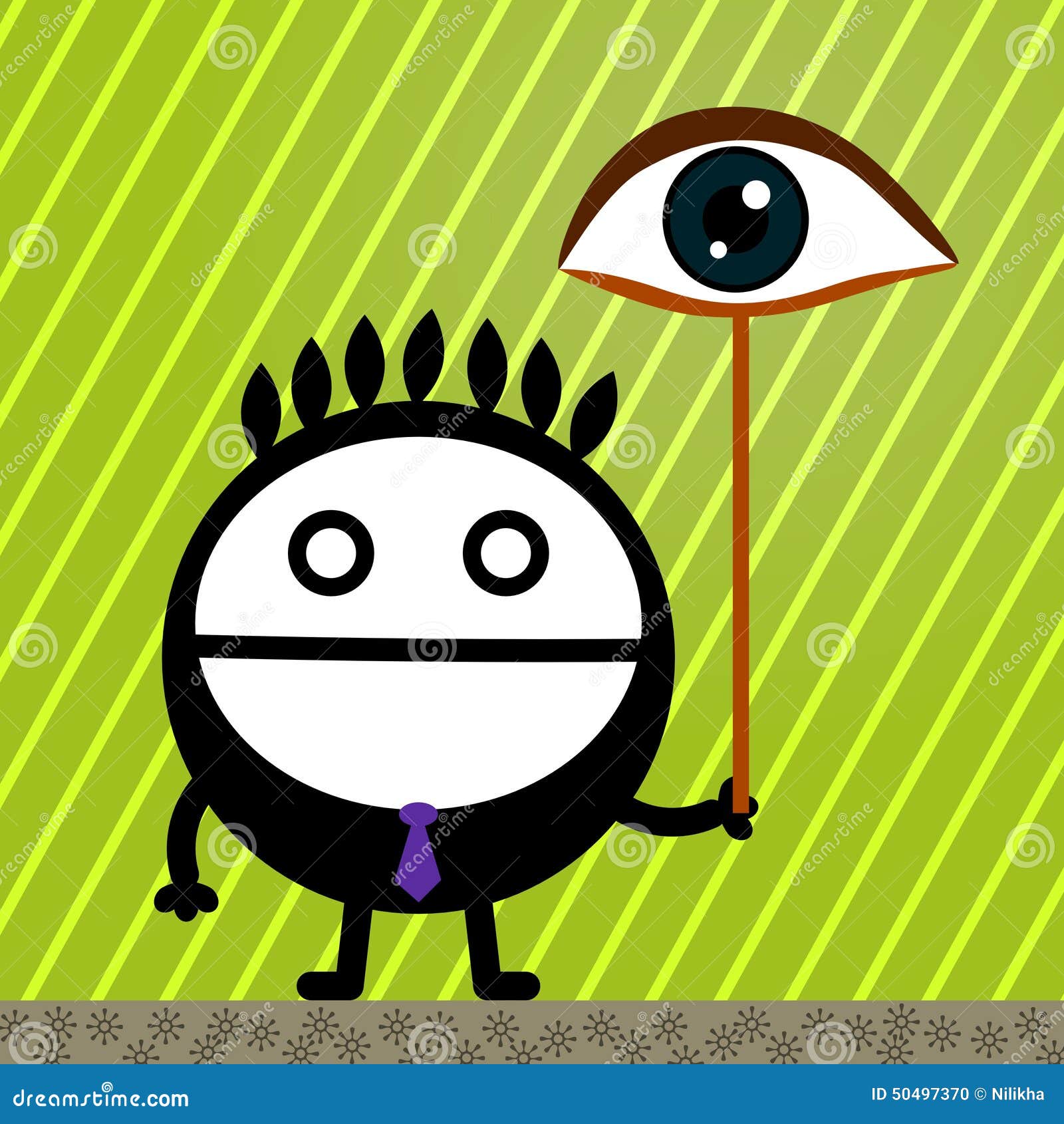 An eye stock illustration. Illustration of metaphor, conceptual - 50497370