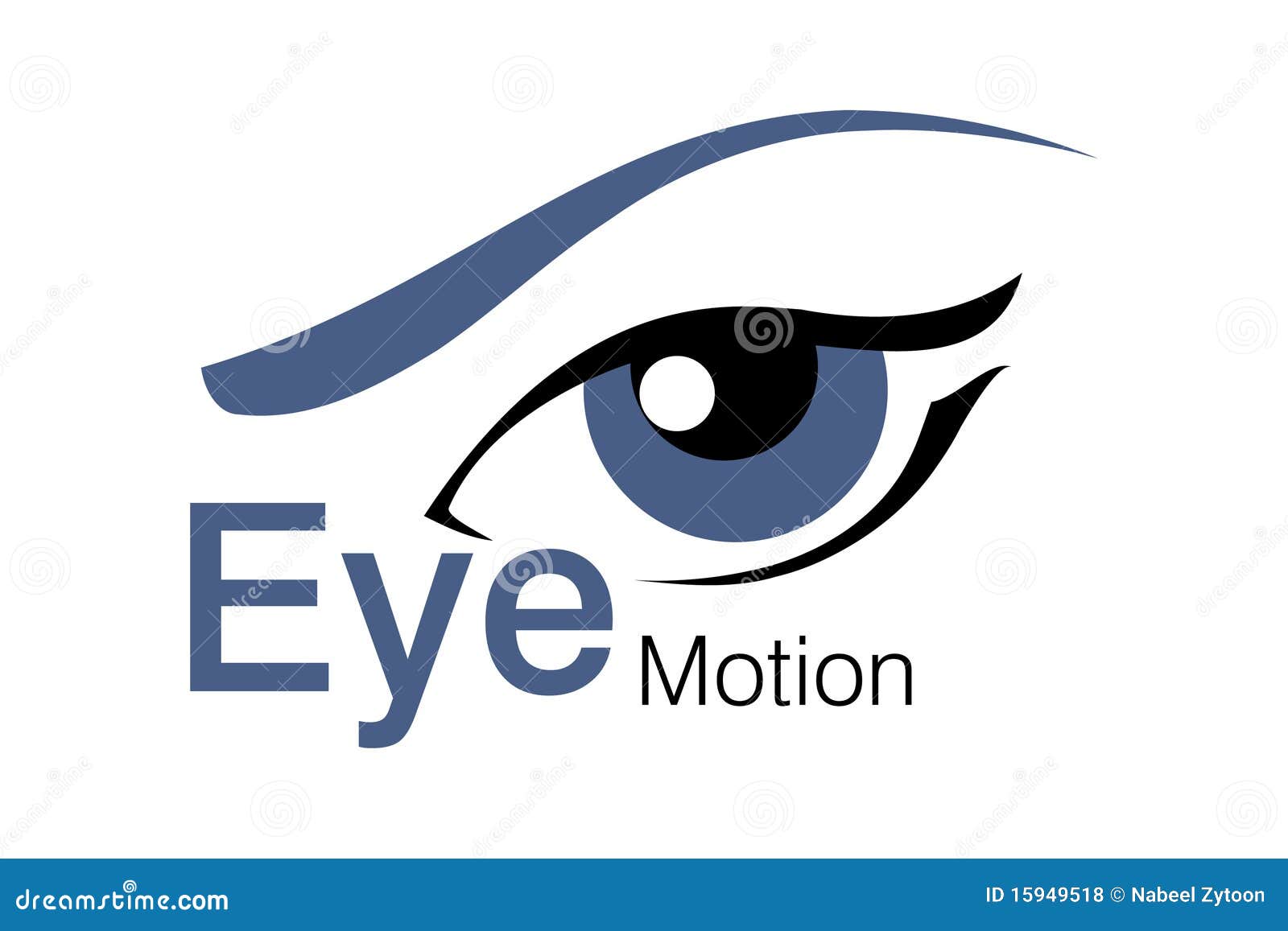 Eye Motion Logo stock vector. Illustration of logo, brand - 15949518