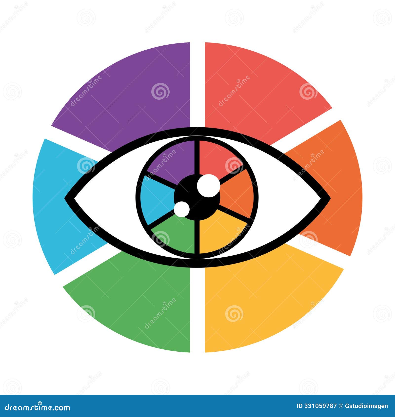 Normal Vision, Hyperopia, Myopia. Set Of Vision Disorders. Anatomy Of ...