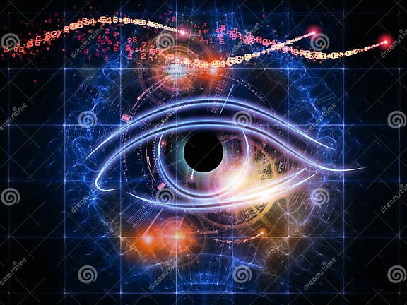 Eye of numbers stock illustration. Illustration of design - 24385679