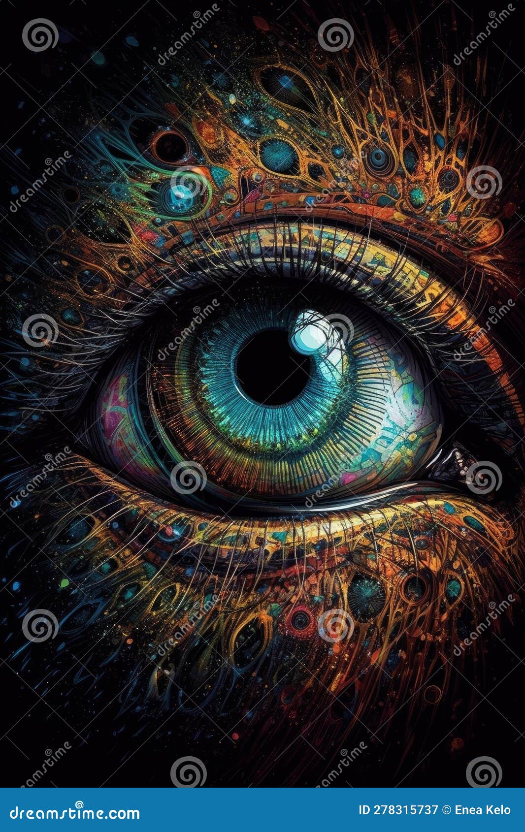 Psychedelic Surrealism: Minimalistic Optical Illusion With Cat On White ...