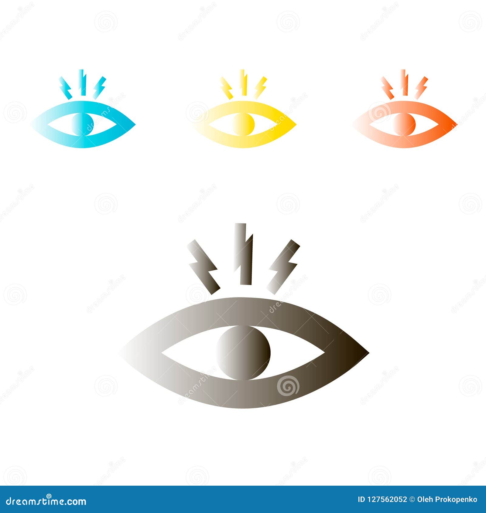 Eye Pain. Vector Illustration for Web Site or Mobile App Stock Vector ...