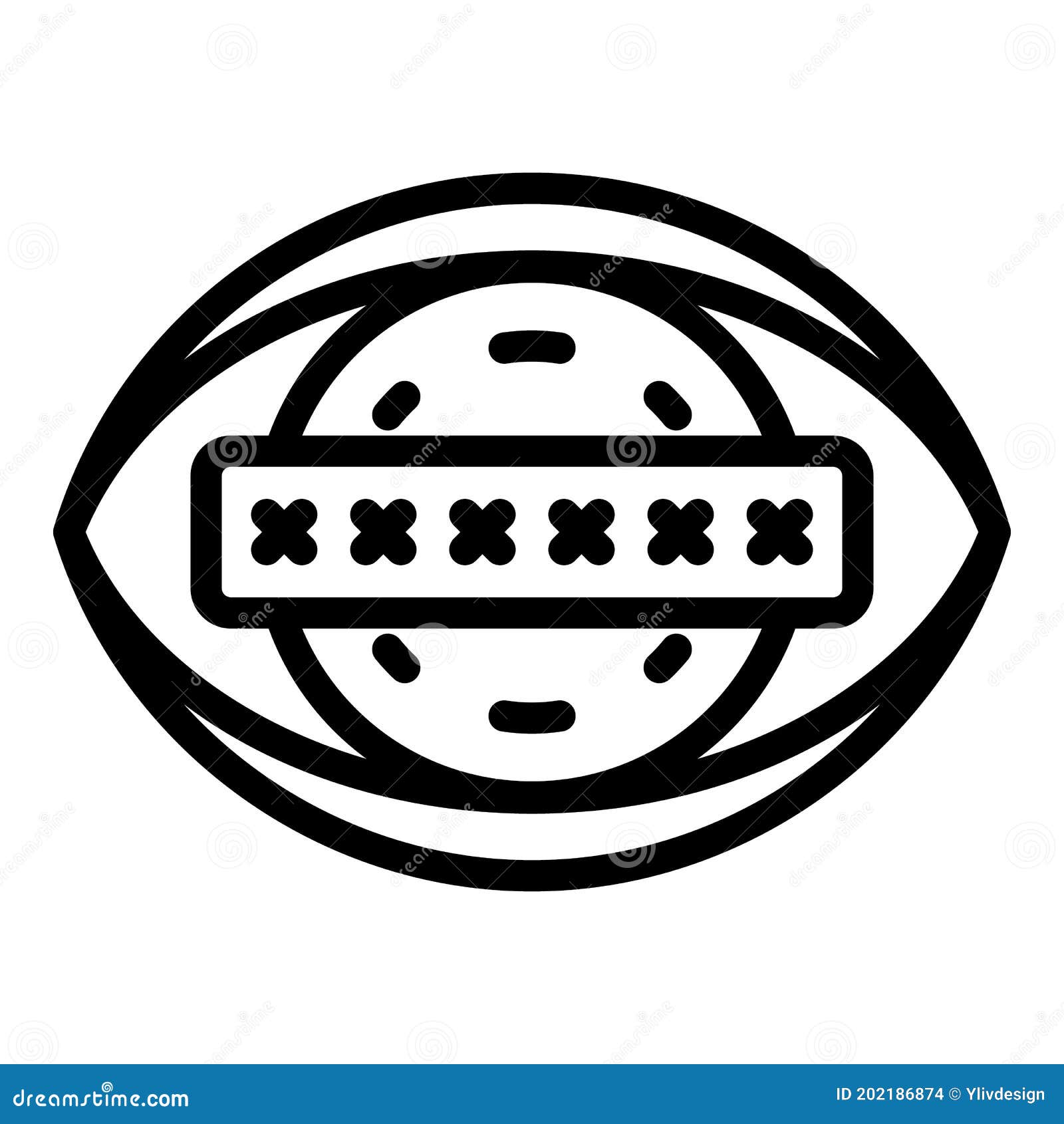 Eye Password Icon, Outline Style Stock Vector - Illustration of ...
