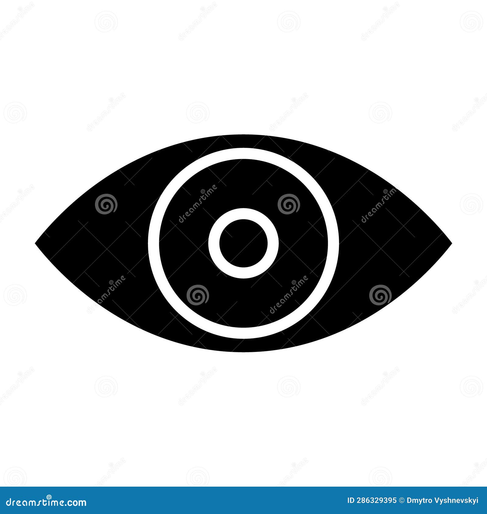Eye Password Vector Glyph Icon Isolated Stock Vector - Illustration of ...