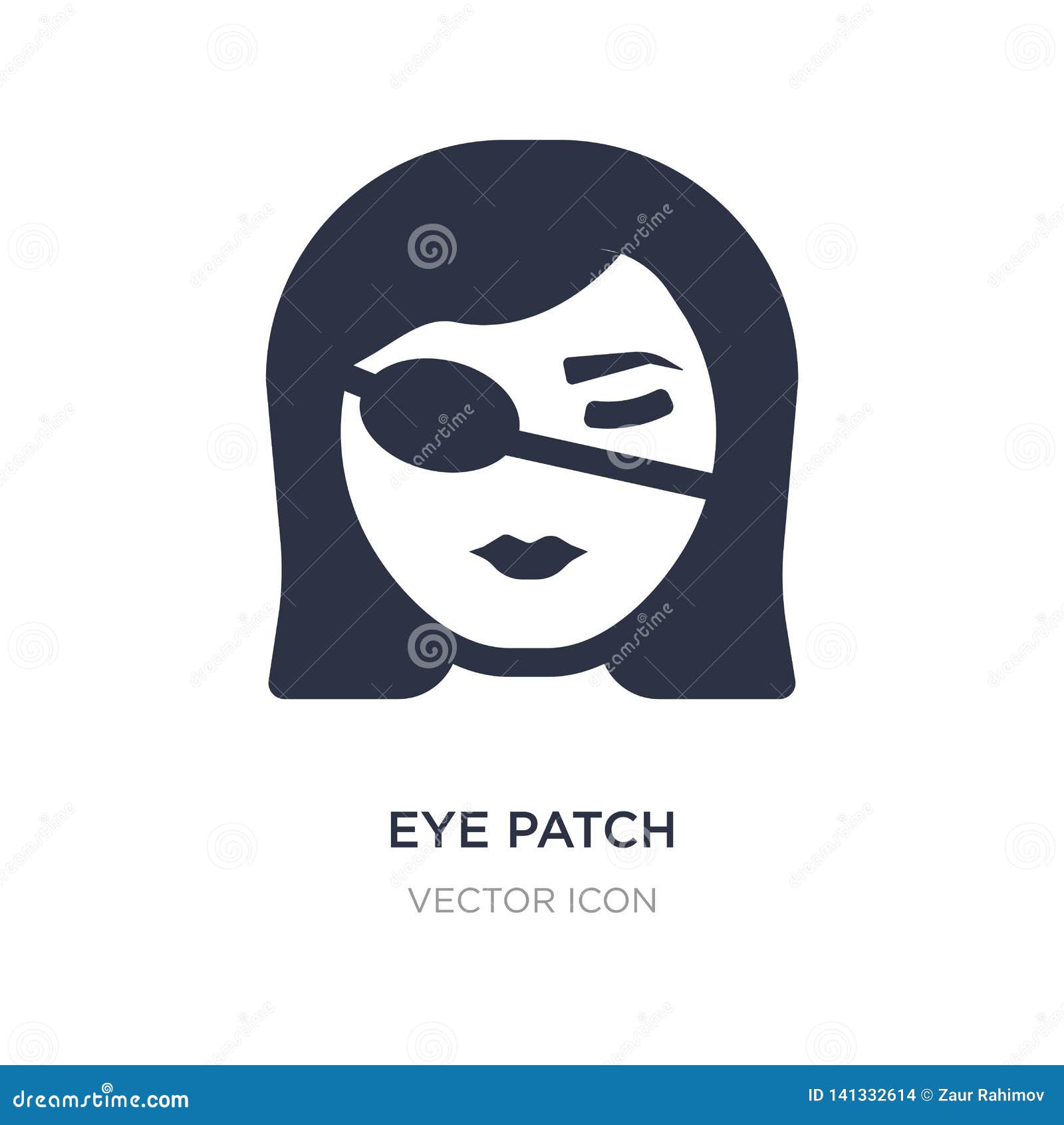 Eye Patch Icon on White Background. Simple Element Illustration from ...