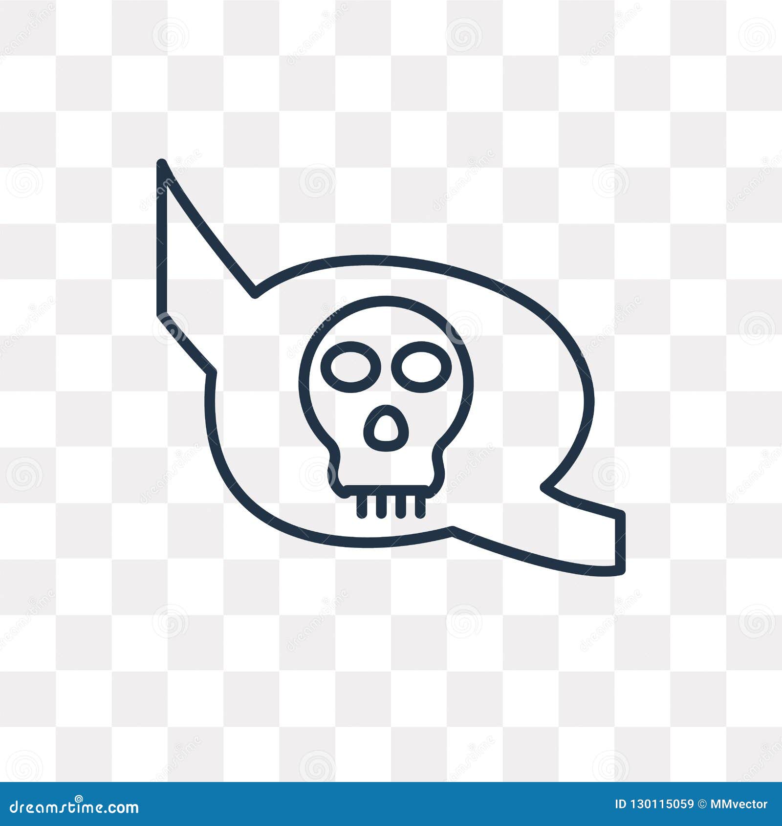 Eye Patch Vector Icon Isolated on Transparent Background, Linear Stock ...