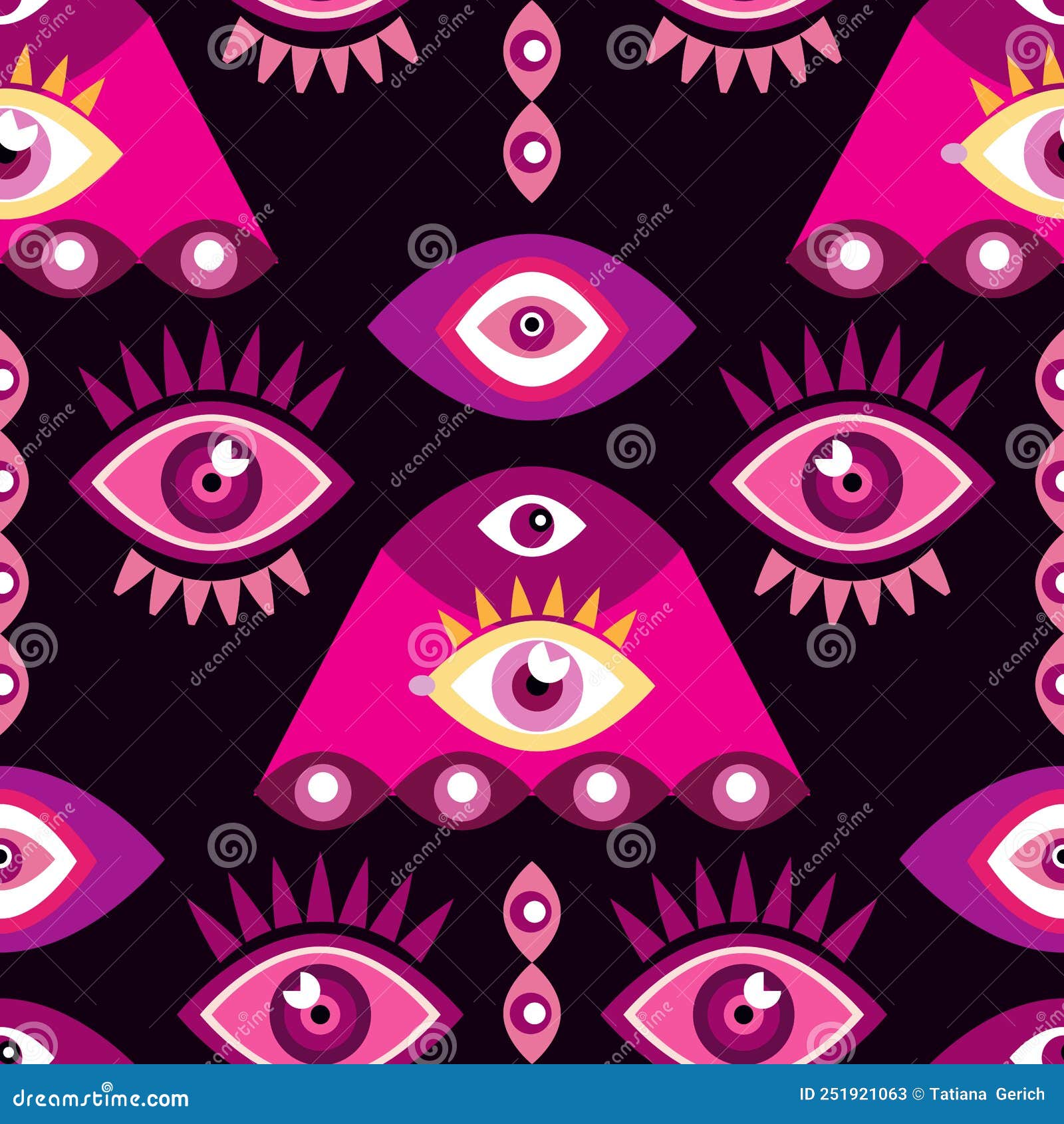 Eye pattern 50 stock illustration. Illustration of seamless - 251921063
