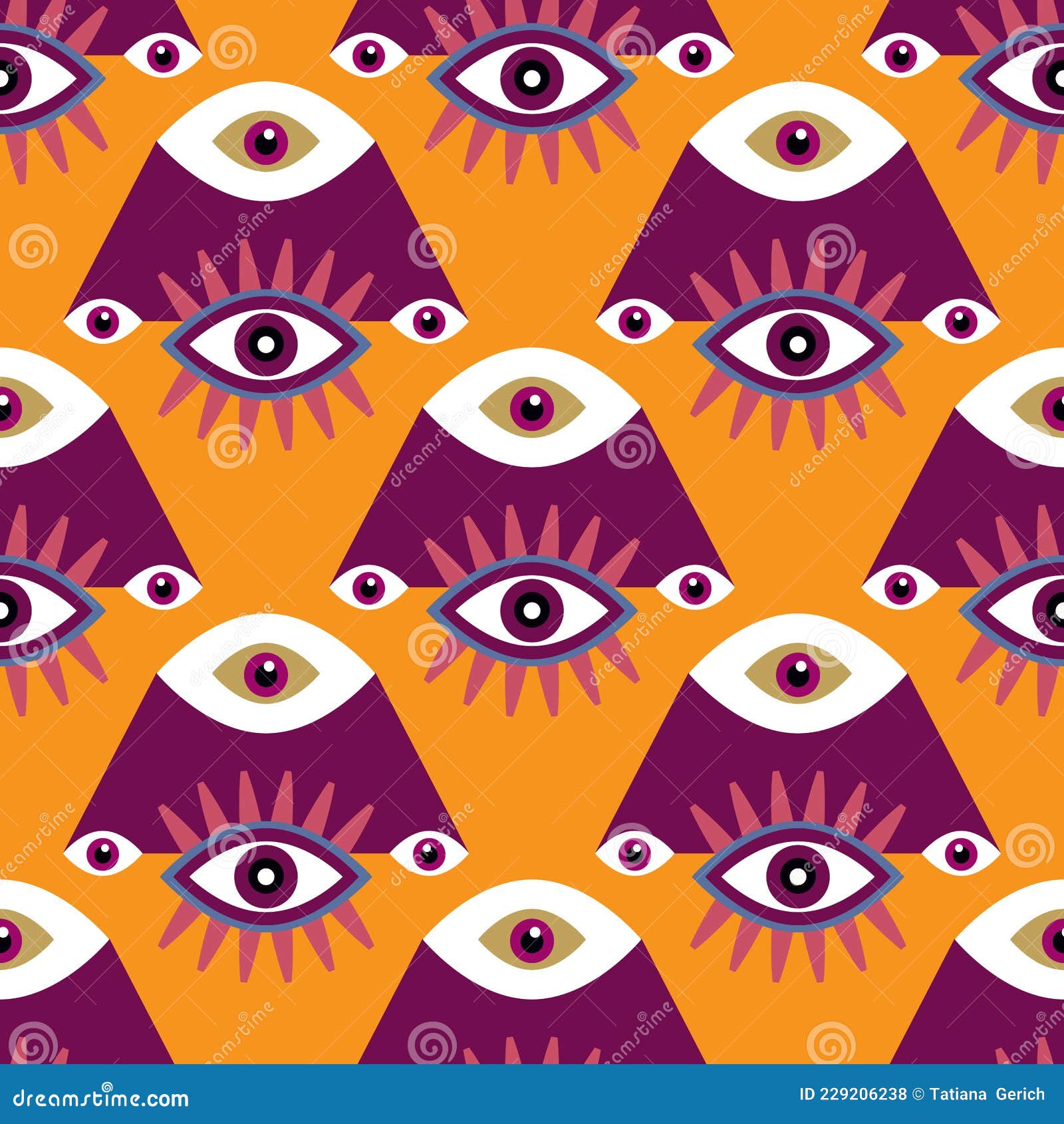 Eye pattern 20 stock illustration. Illustration of evil - 229206238