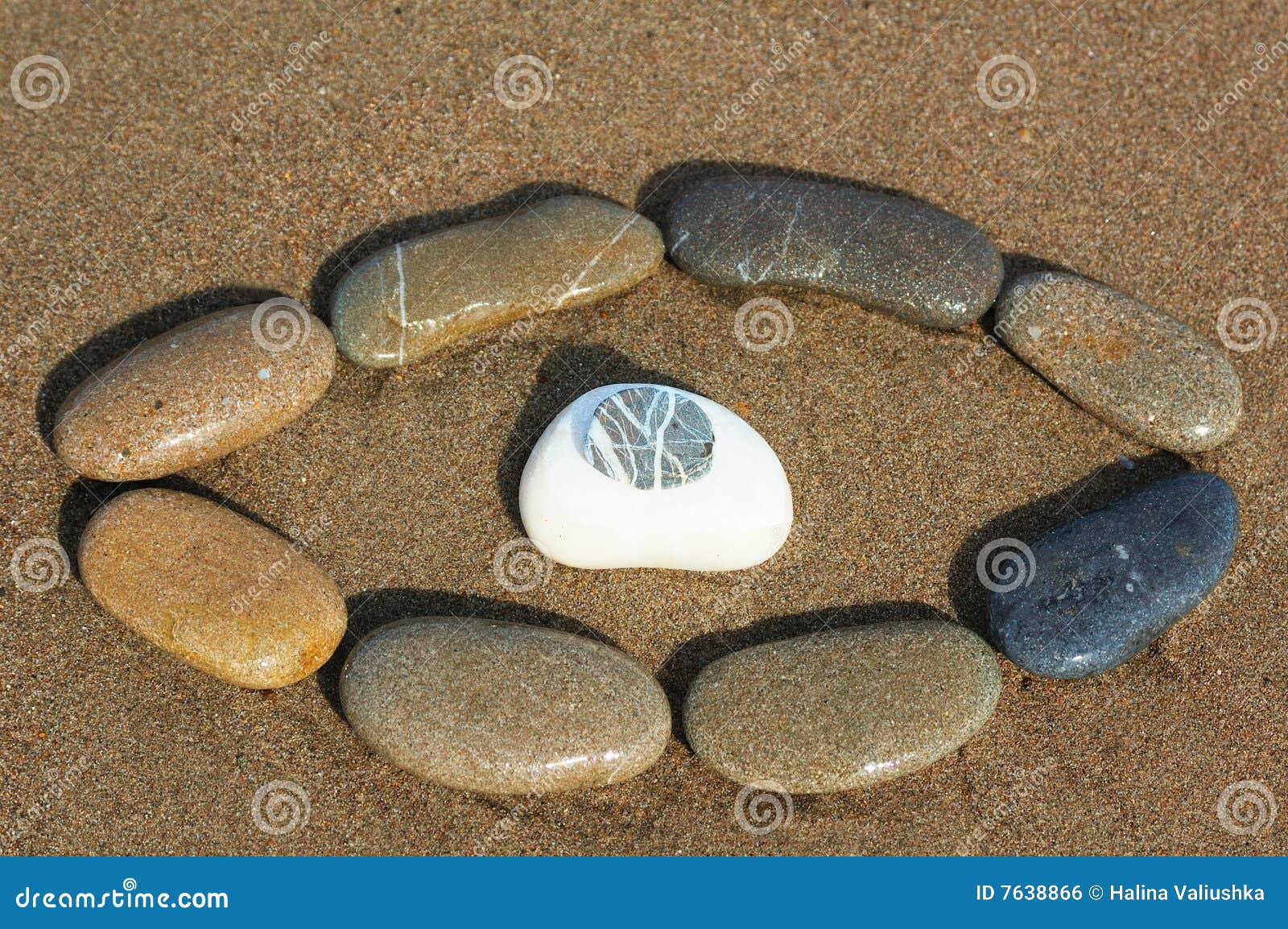 Eye from pebbles stock photo. Image of outdoor, figure - 7638866