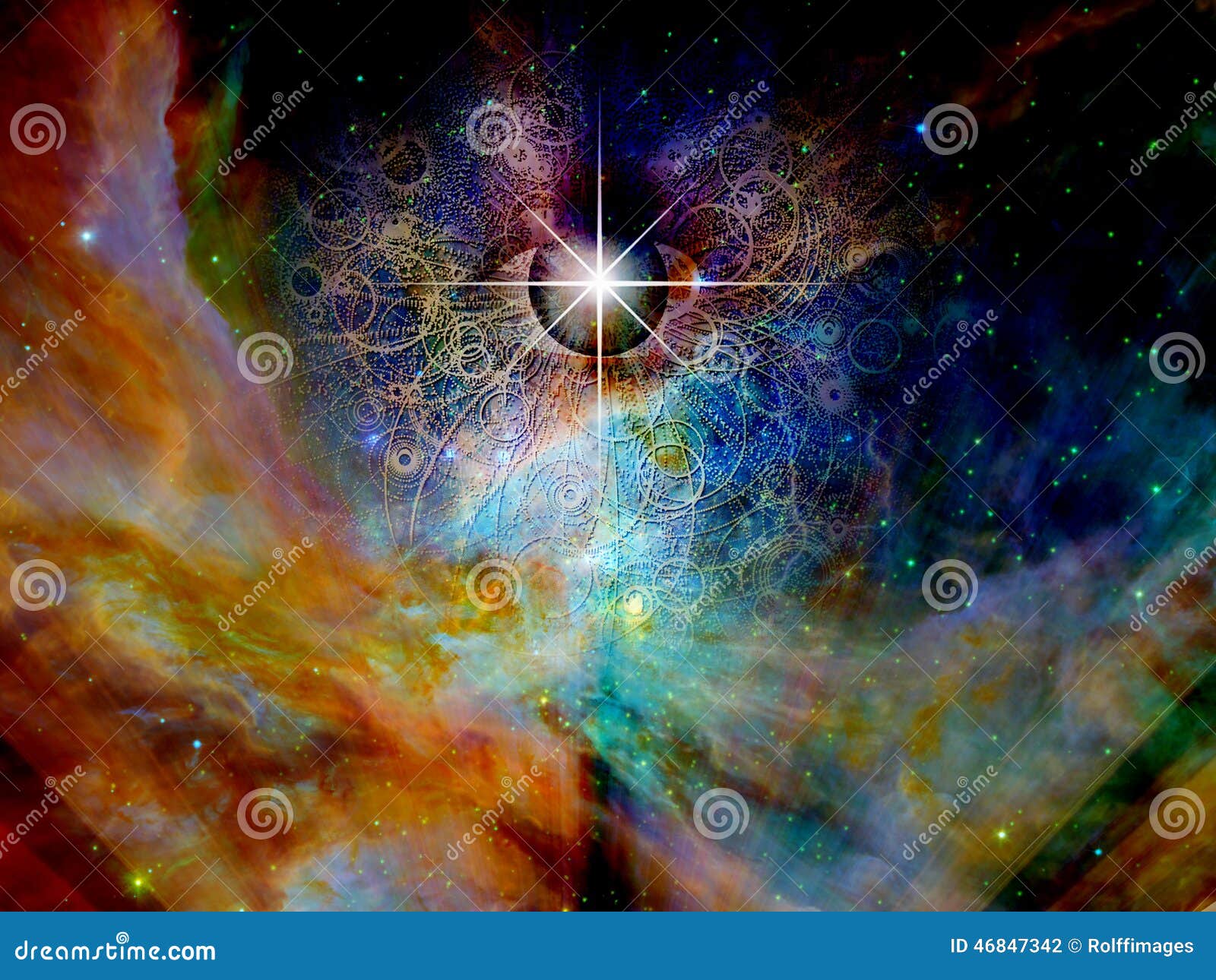 Eye stock illustration. Illustration of cosmos, cluster - 46847342