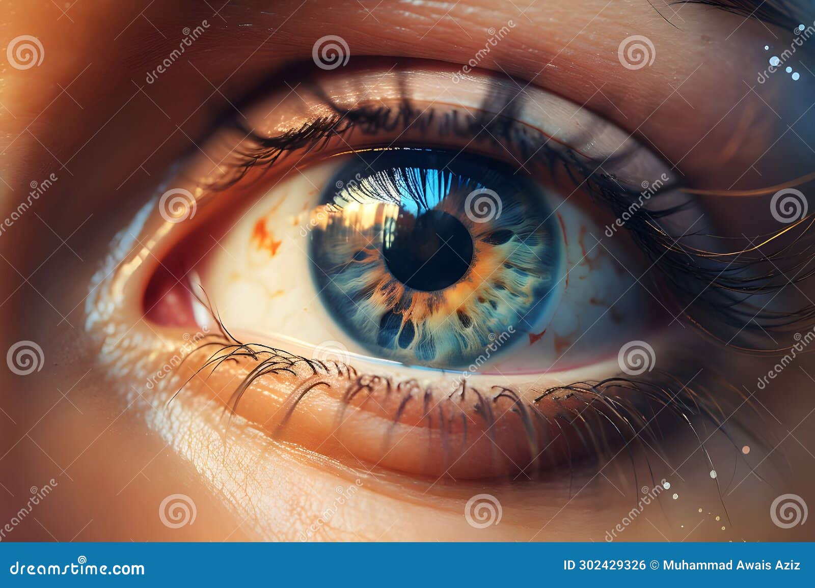 Eye of the Person - Ai Generated Stock Illustration - Illustration of ...