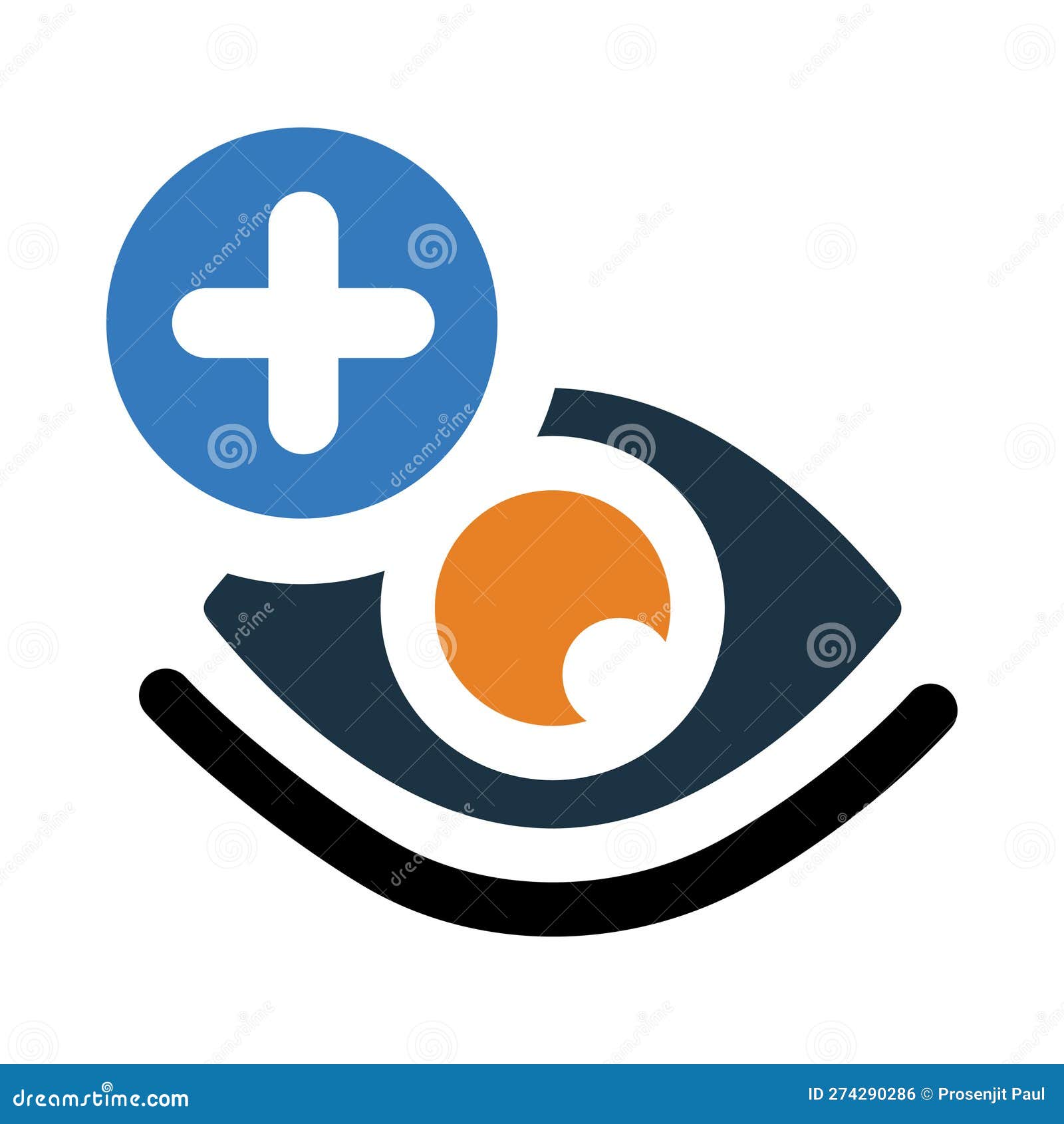 Eye, Plus, Medical, Medical Eye Treatment Icon Stock Vector ...