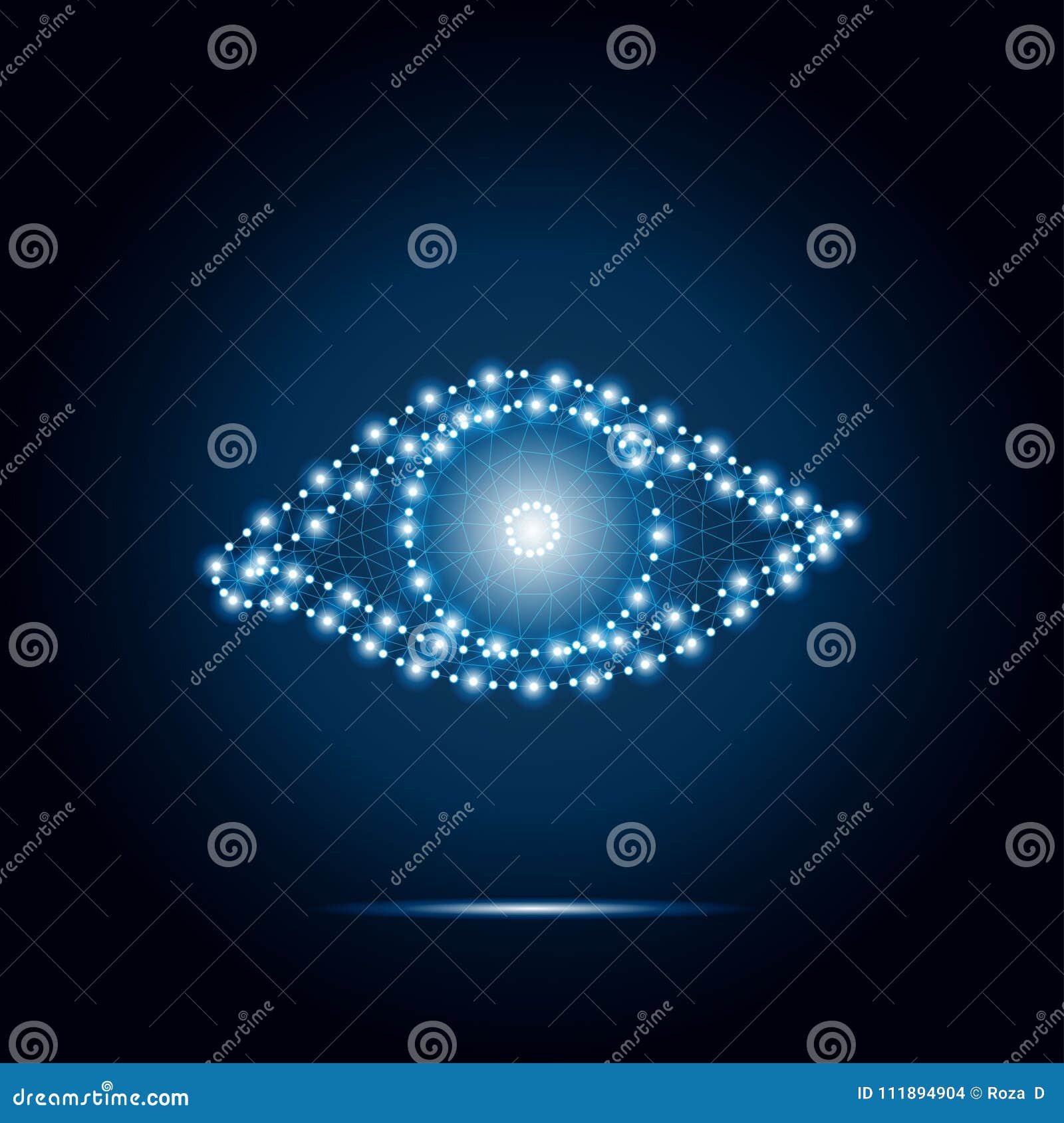 Eye polygon blue stars 1 stock vector. Illustration of eyeball - 111894904