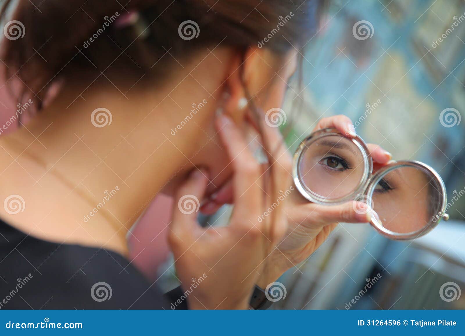 Eye stock photo. Image of reflection, fashion, life, human - 31264596