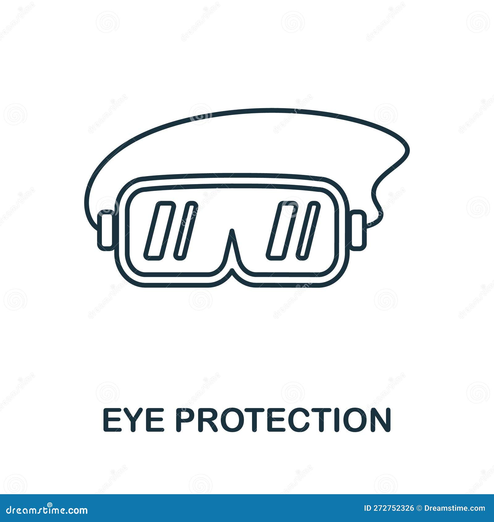 Eye Protection Line Icon. Monochrome Simple Eye Protection Outline Icon ... Eye Protection Line Icon. Monochrome Simple Eye Protection Outline Icon ...