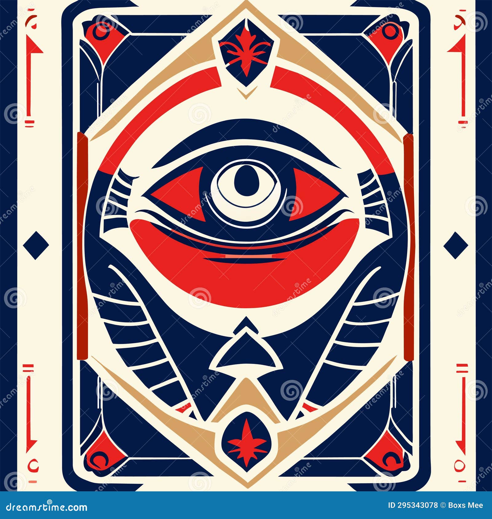 Eye of Providence, the Symbol of the Pharaoh. Vector Illustration AI ...